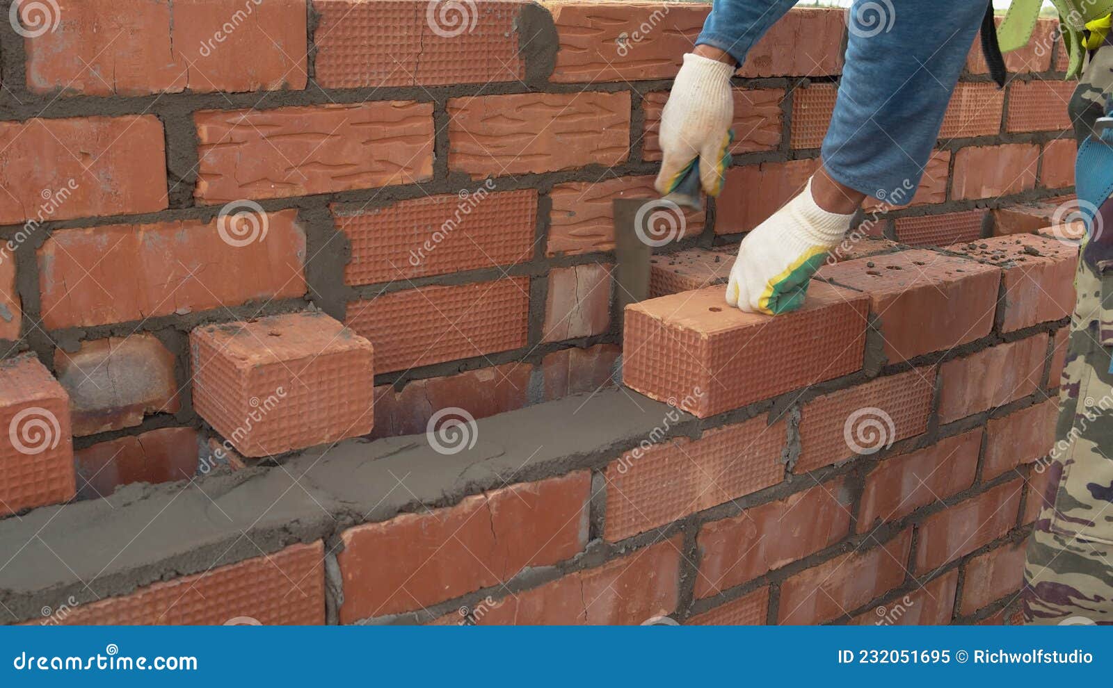 Creating Brickwork - a Fragment of the Wall of a Multi - Storey ...