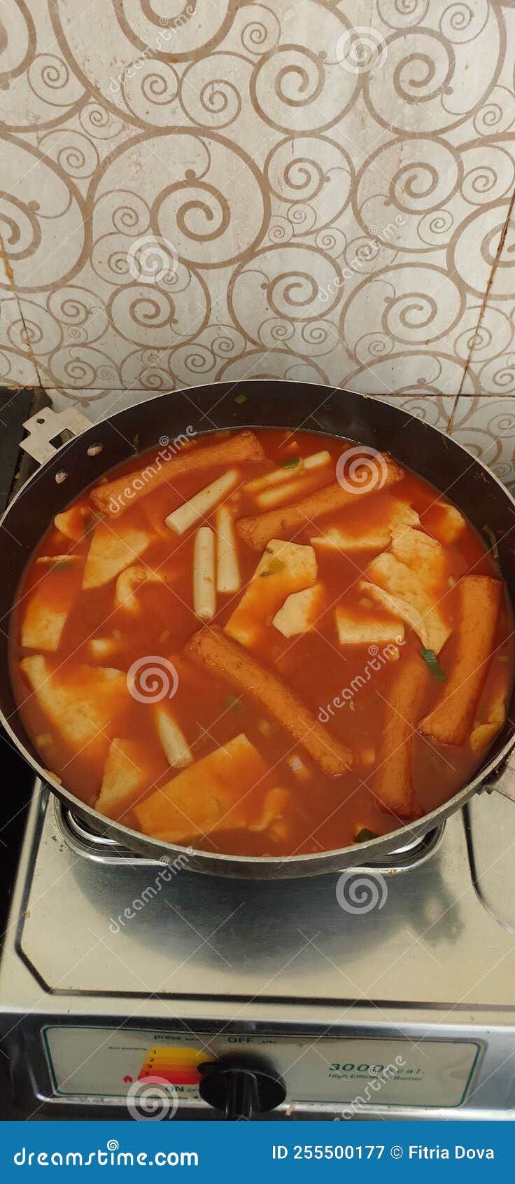 Creating Cook by Own Myself, Making Toppoki Stock Image - Image of ...