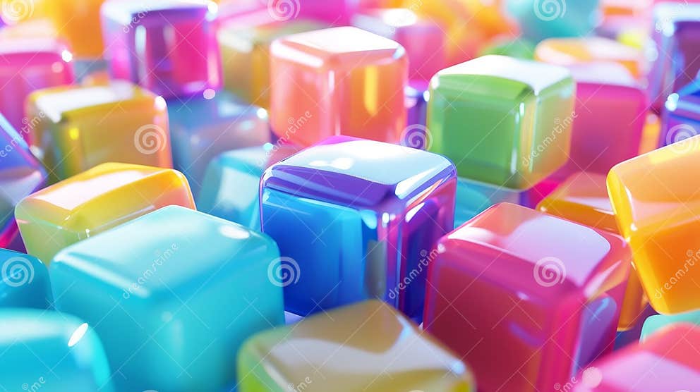 Creating A 3d Illustration That Has A Perspective Effect Using A Color Cube Stock Illustration