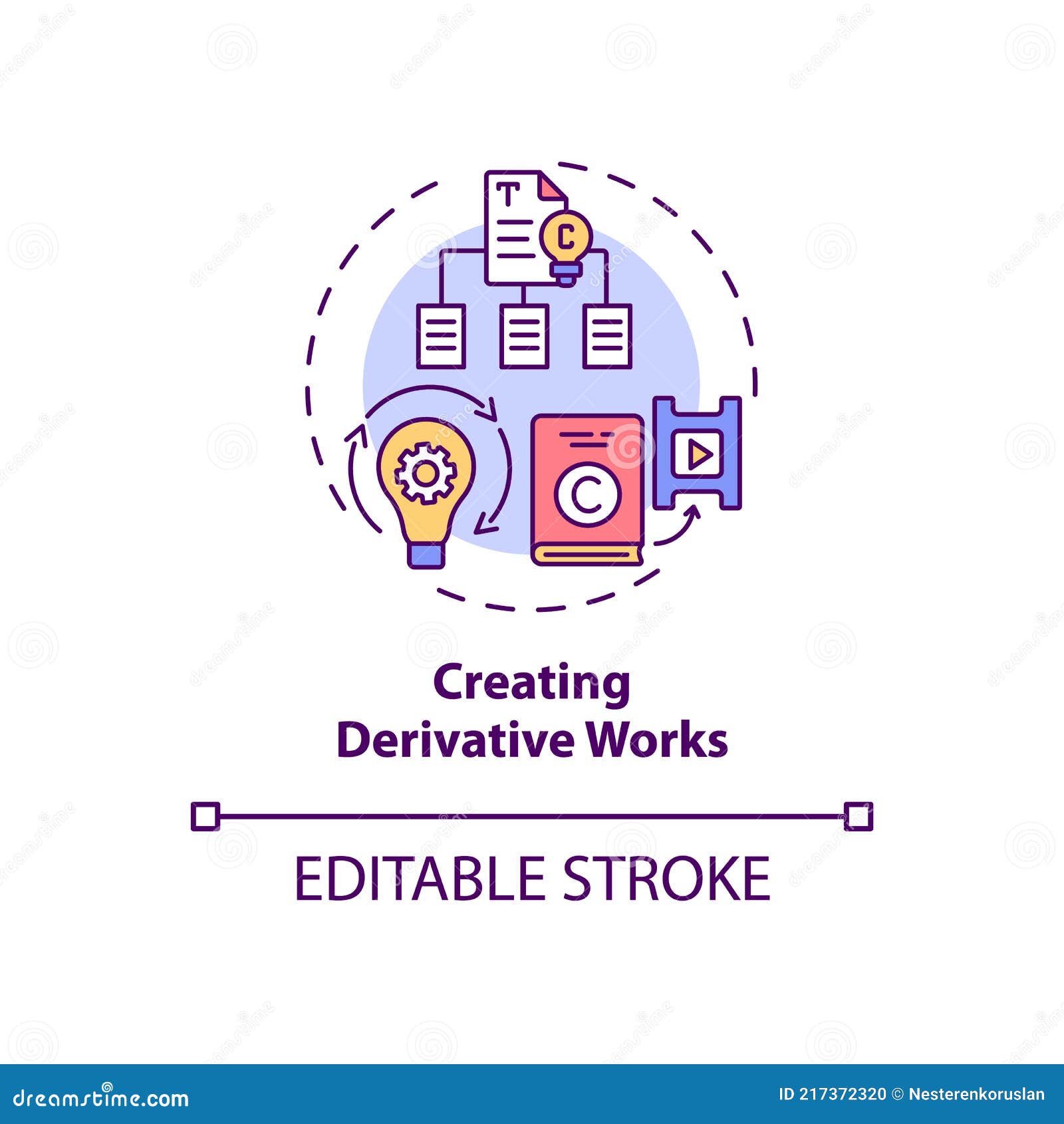 Creating Derivative Works Concept Icon Stock Vector - Illustration of ... Creating Derivative Works Concept Icon Stock Vector - Illustration of ...