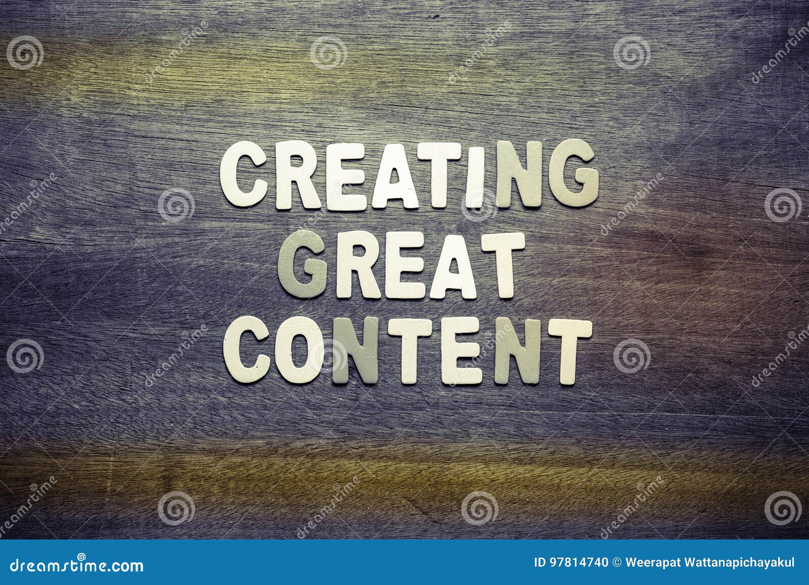 Creating Great Content stock photo. Image of communicate - 97814740