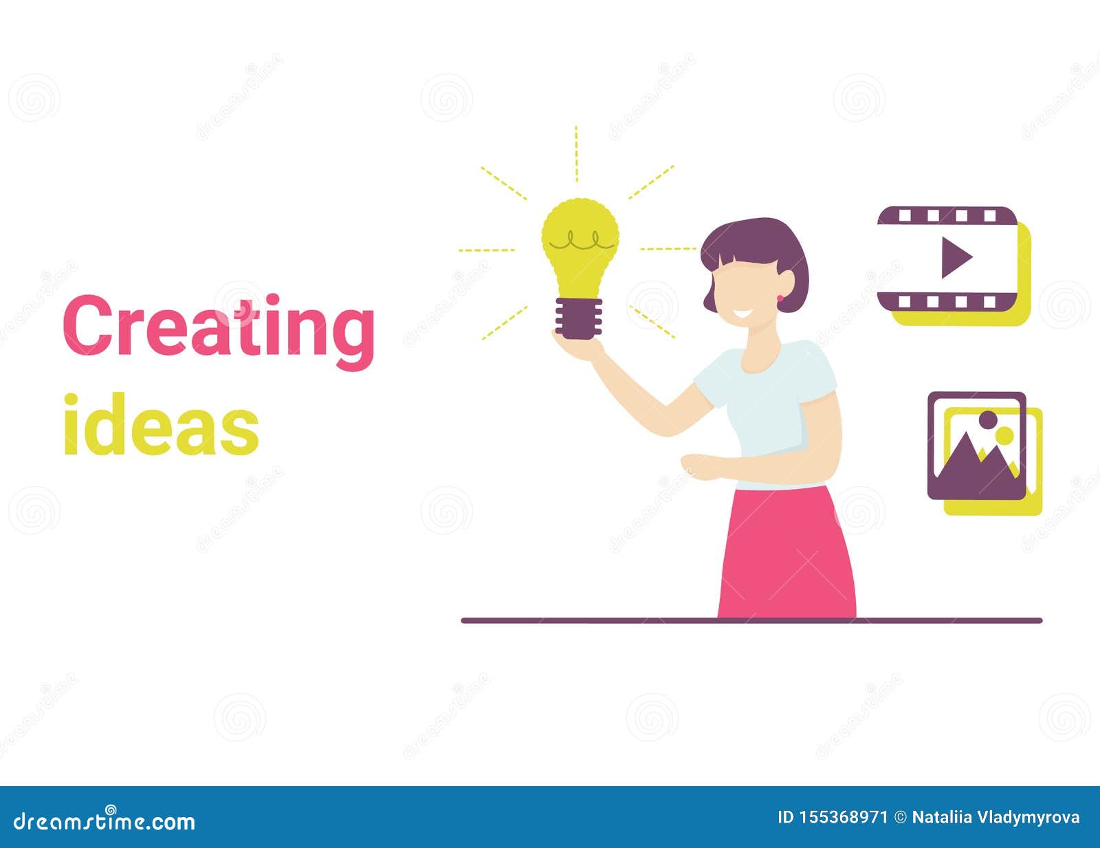 Creating Idea Have Solution Stock Vector - Illustration of layout ...