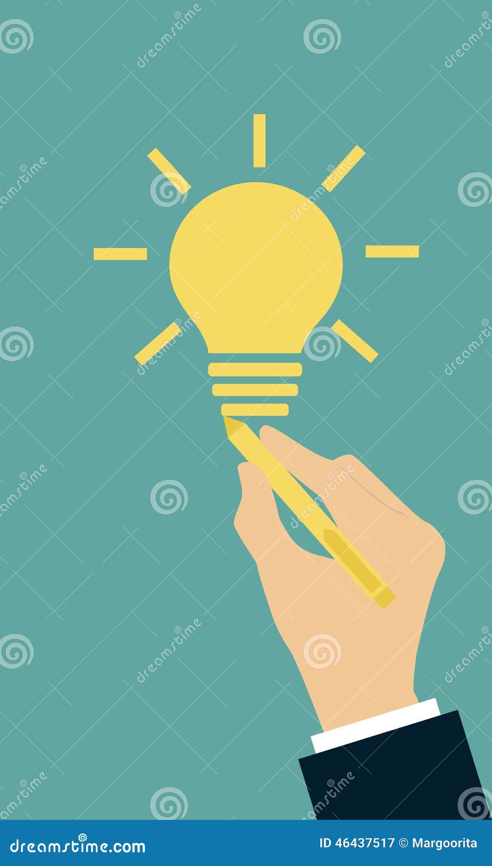 Creating ideas stock vector. Illustration of sign, bright - 46437517