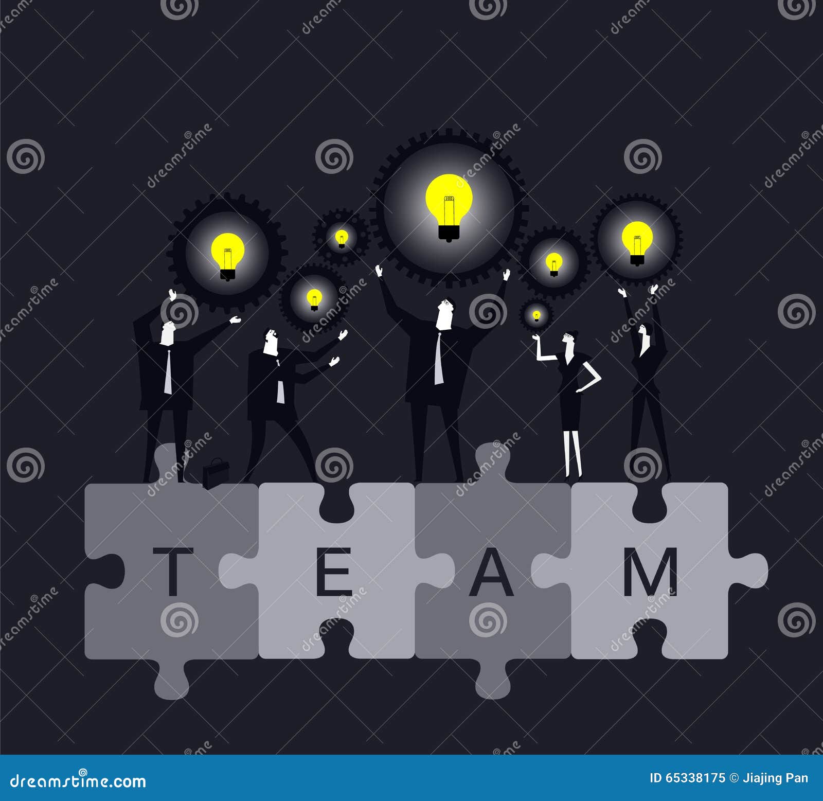 Creating ideas stock illustration. Illustration of concept - 65338175