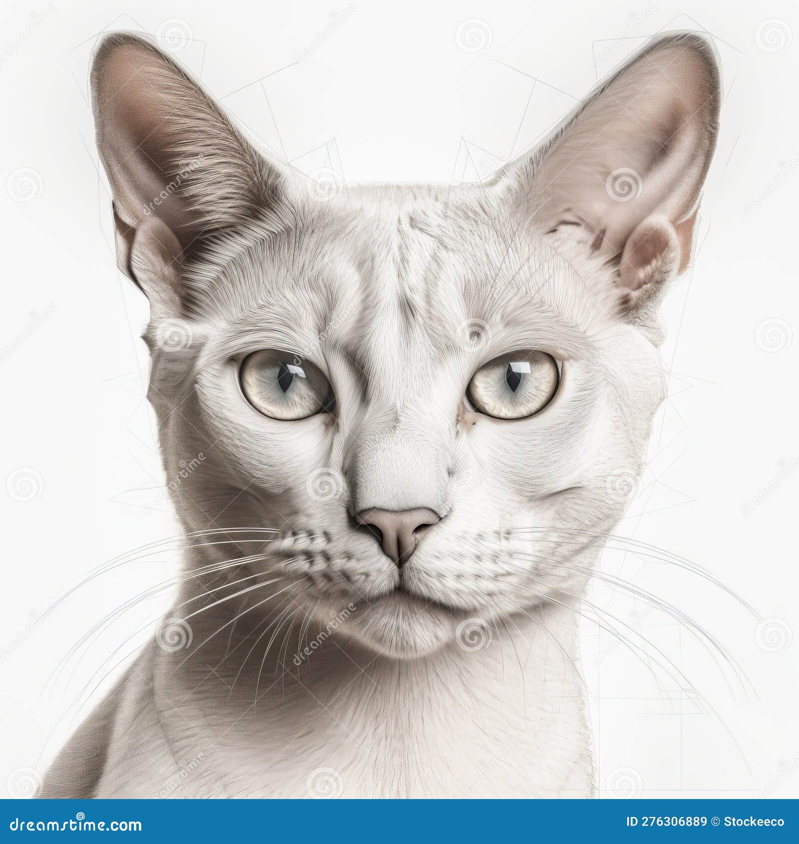 Colorpoint Shorthair Cat On Isolated Transparent Background, Png ...