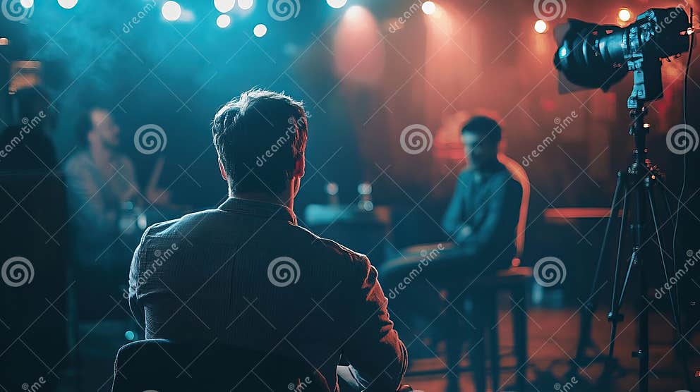 Creating an Intimate Interview Setup with Dramatic Lighting and ...