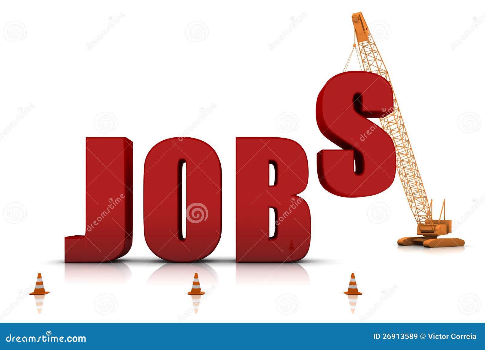 Creating Jobs stock illustration. Illustration of crane - 26913589
