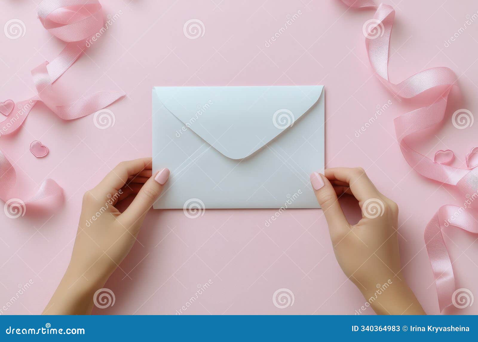 Creating a Lovely Gift Envelope with Pink Ribbons and Romantic ...