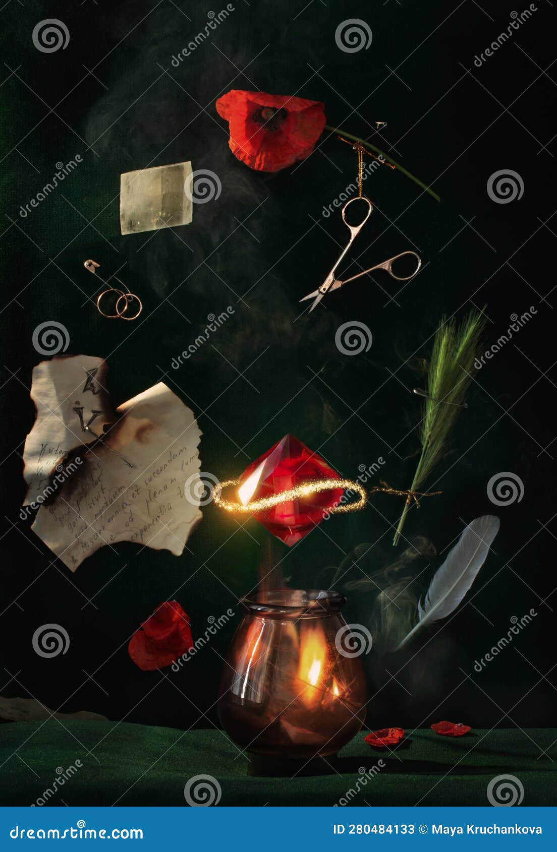 Creating the New Magic Infinity Stone Stock Image - Image of astrology ...