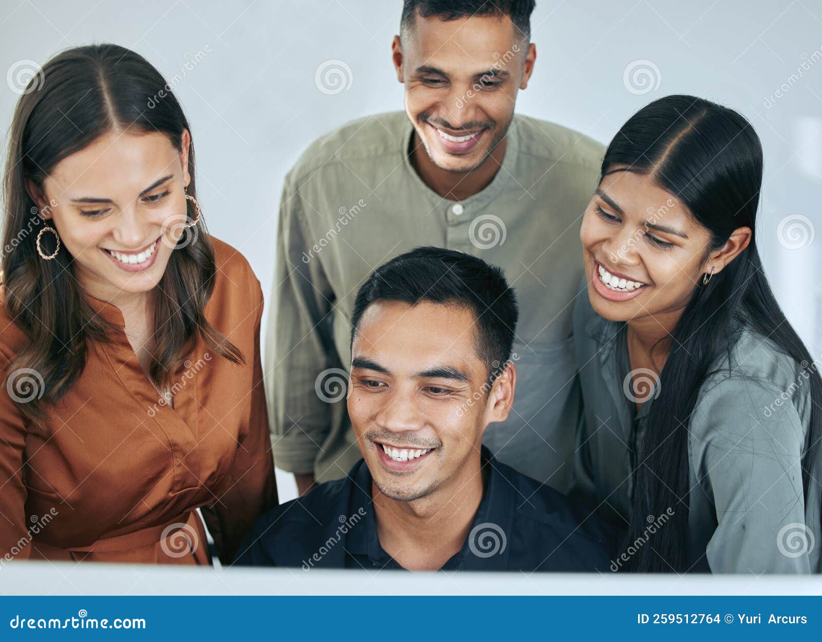 Creating is Our Speciality. a Diverse Group of Businesspeople Standing ...