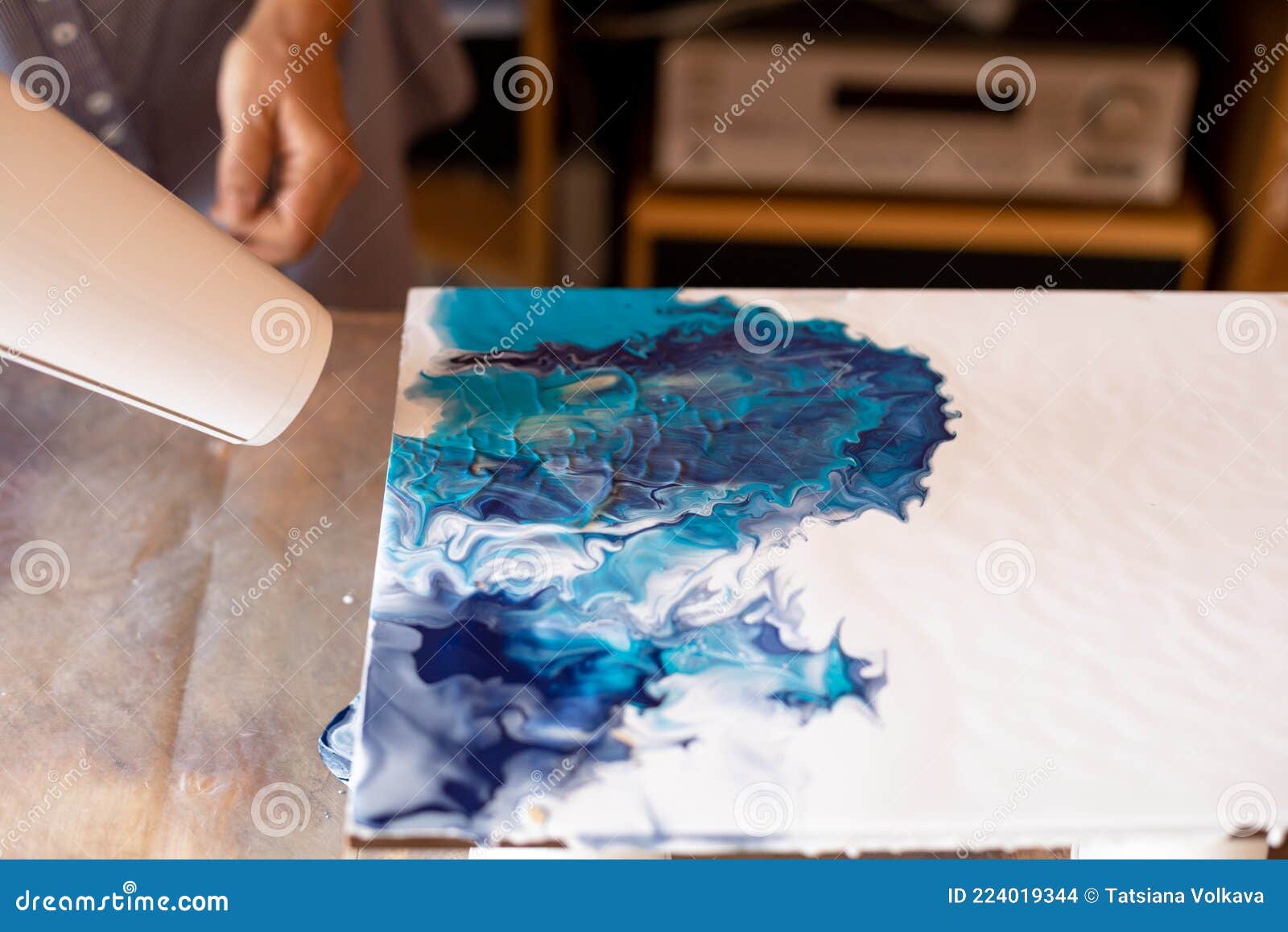 Creating Paintings Using Modern Technologies and Techniques. Interior ...