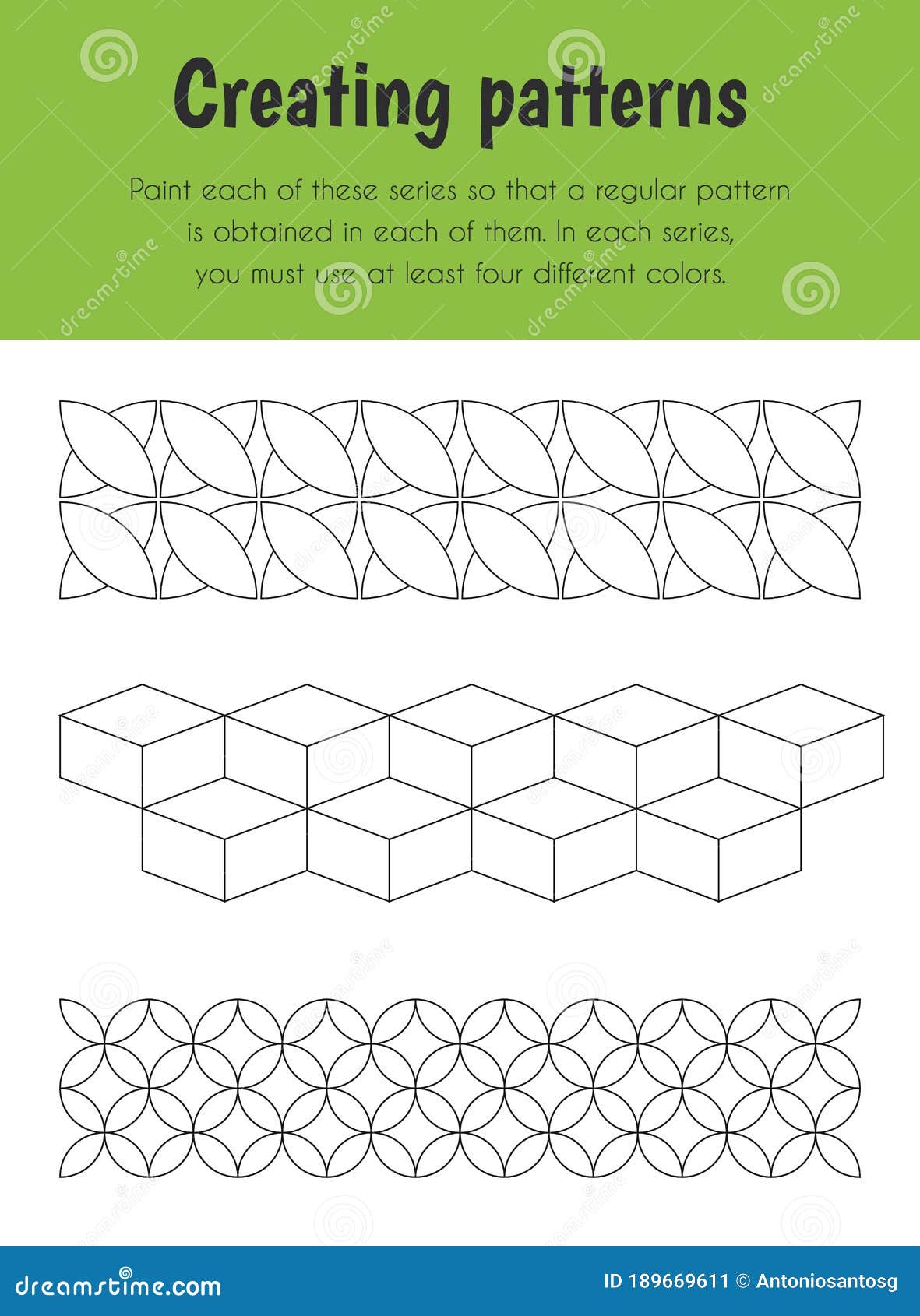 Creating Patterns Educational Sheet. Primary Module For Logic Reasoning ... Creating Patterns Educational Sheet. Primary Module For Logic Reasoning ...