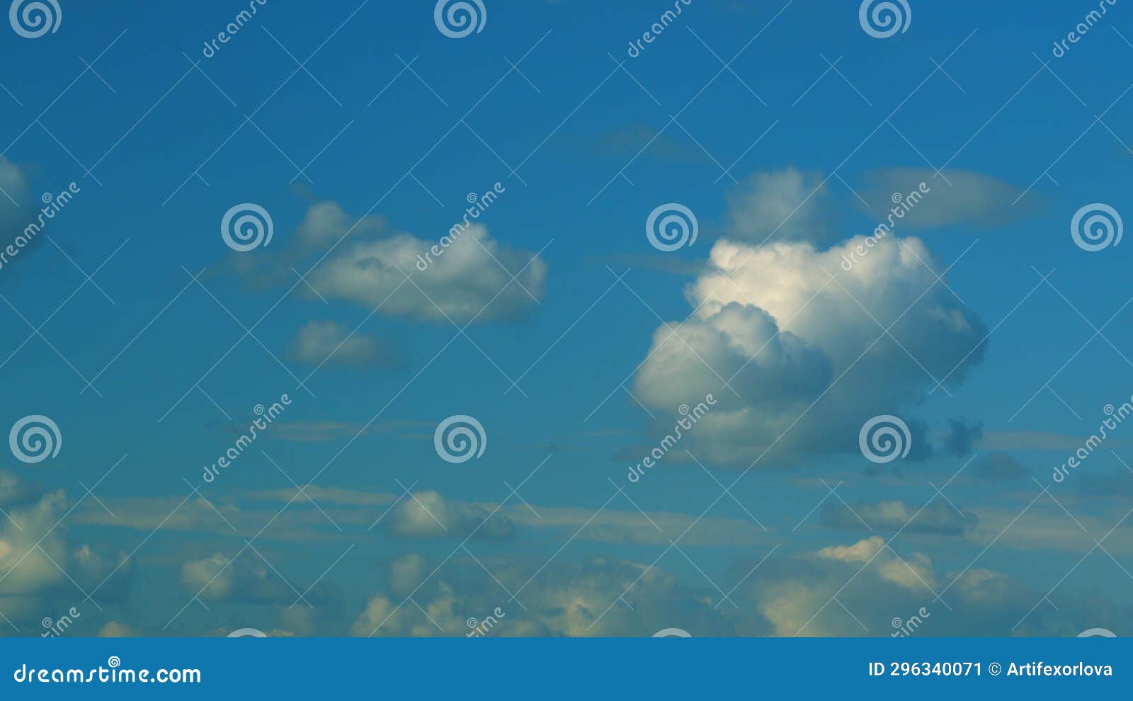 Creating a Peaceful and Refreshing Atmosphere. Blue Sky with Clouds ...