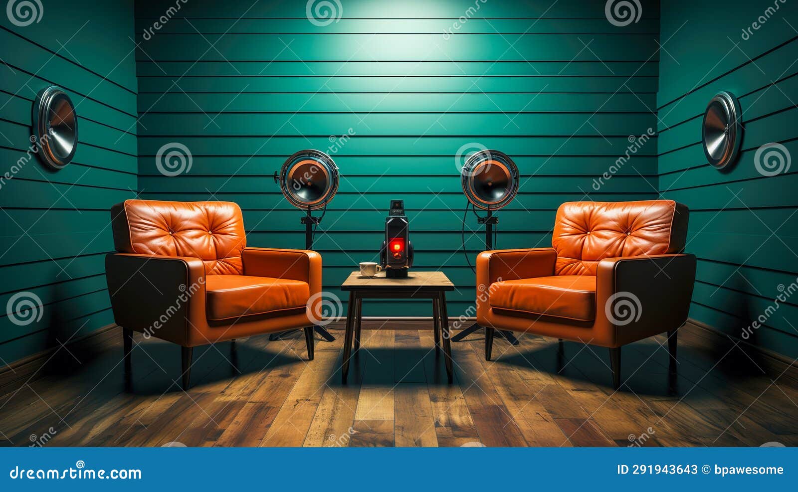 Creating Podcast Magic, Modern Studio with Stylish Seating for Podcasts ...