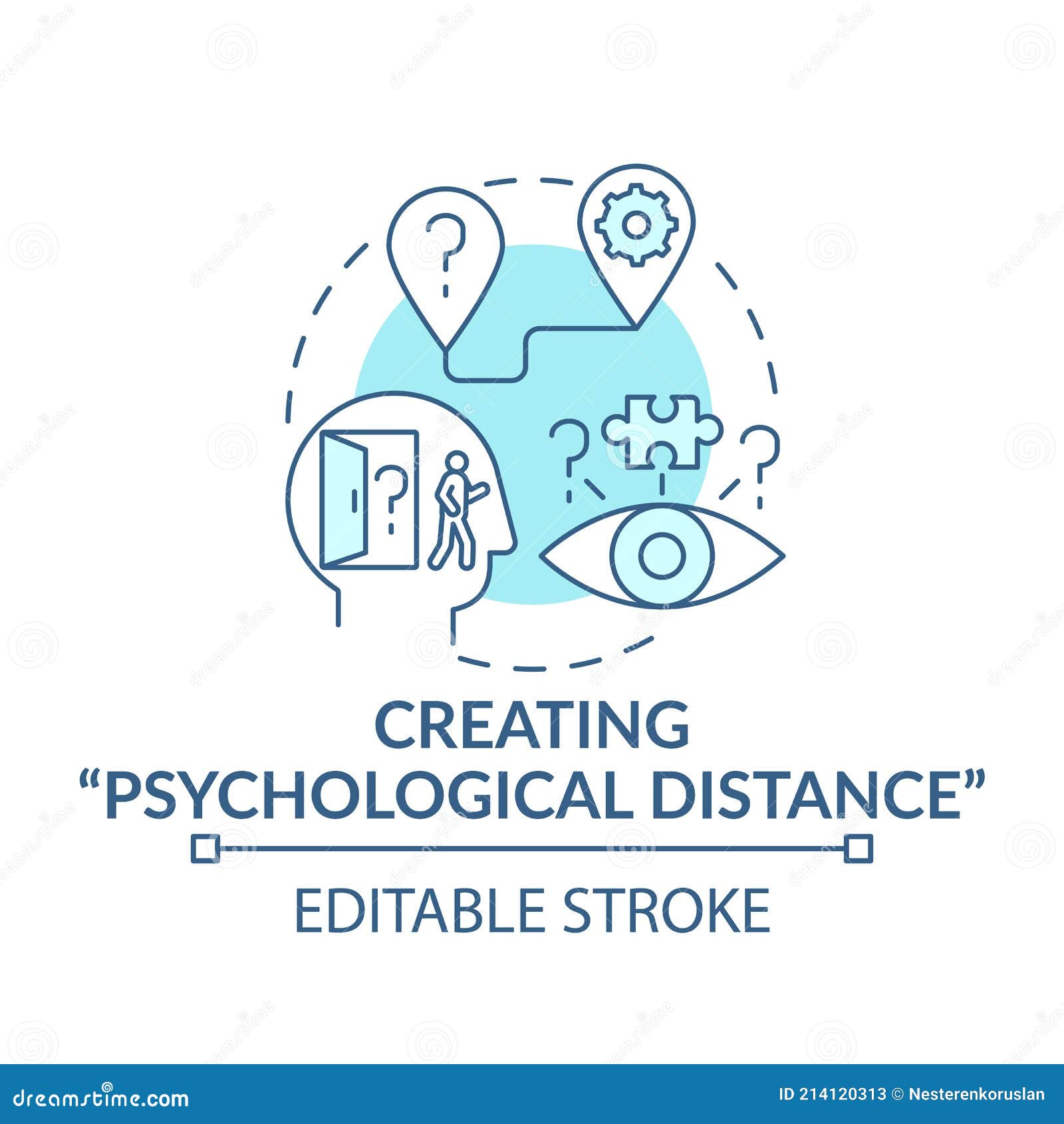 Subjective Turquoise Concept Icon Cartoon Vector | CartoonDealer.com ...