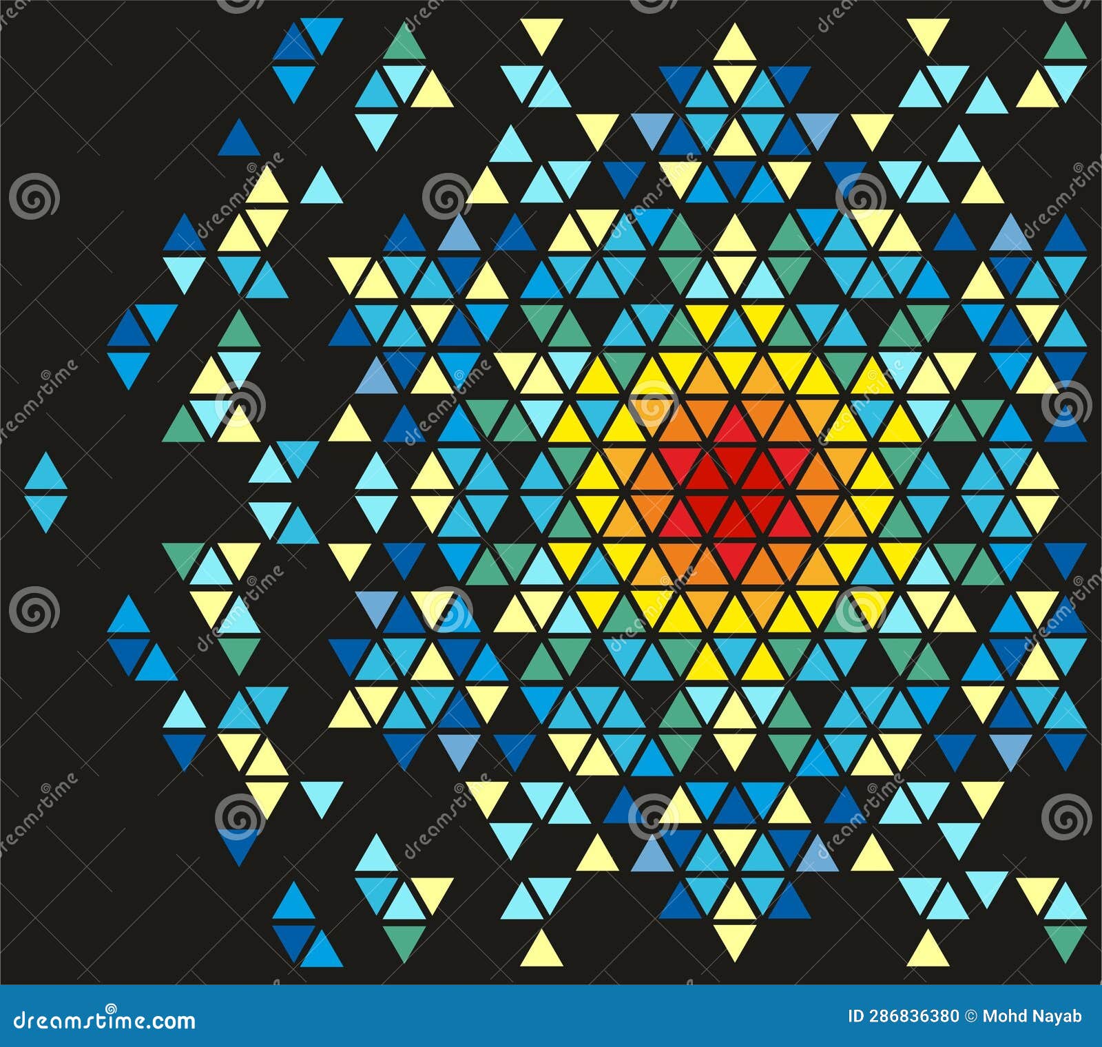 Creating Random Positions Of Triangles Using Web Stock Vector Illustration Of Crystal Used