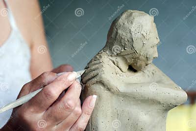 Creating Sculpture stock photo. Image of craft, workshop - 5406406
