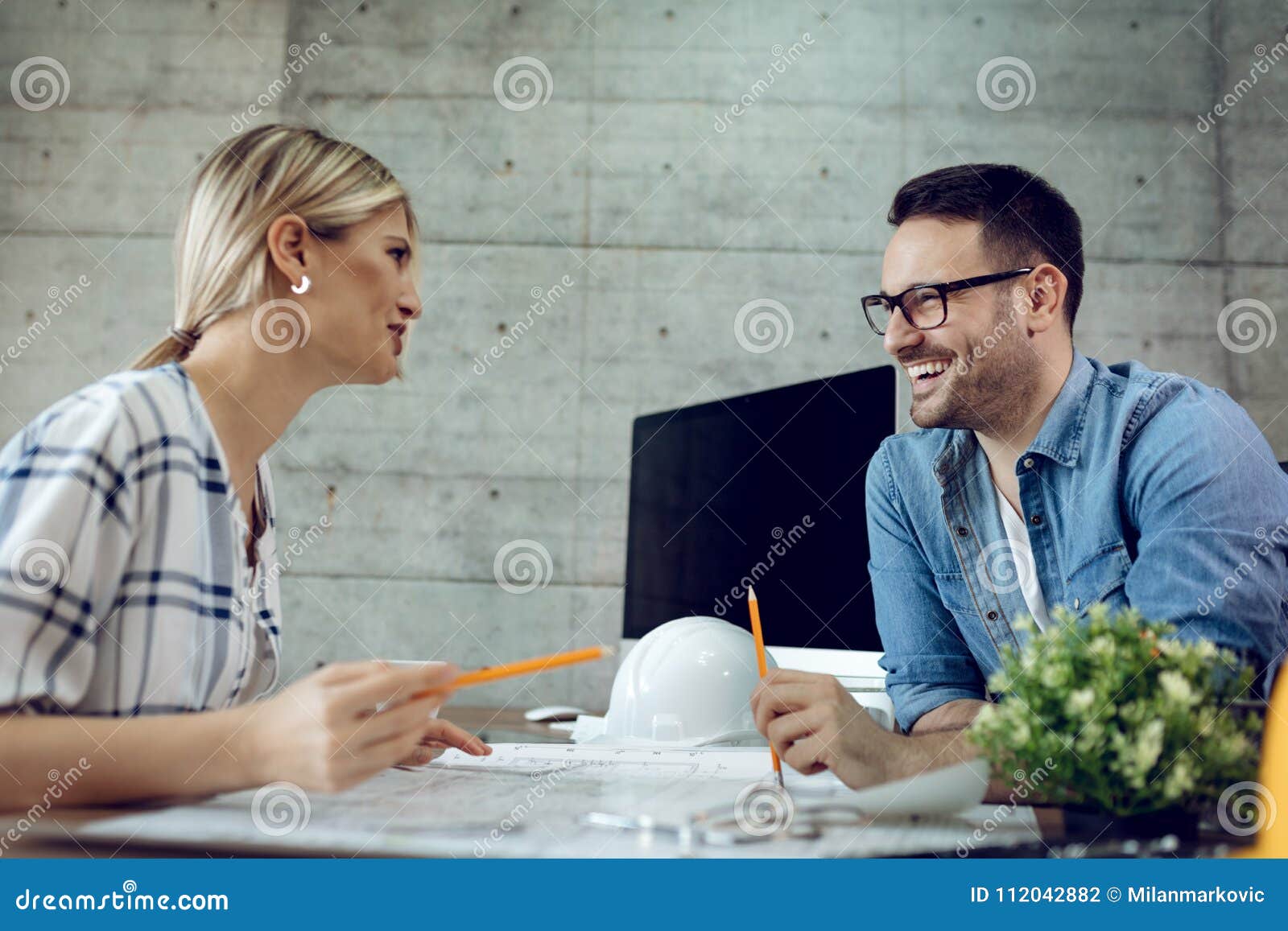 Creating Some of the Best Designs Together Stock Photo - Image of ...