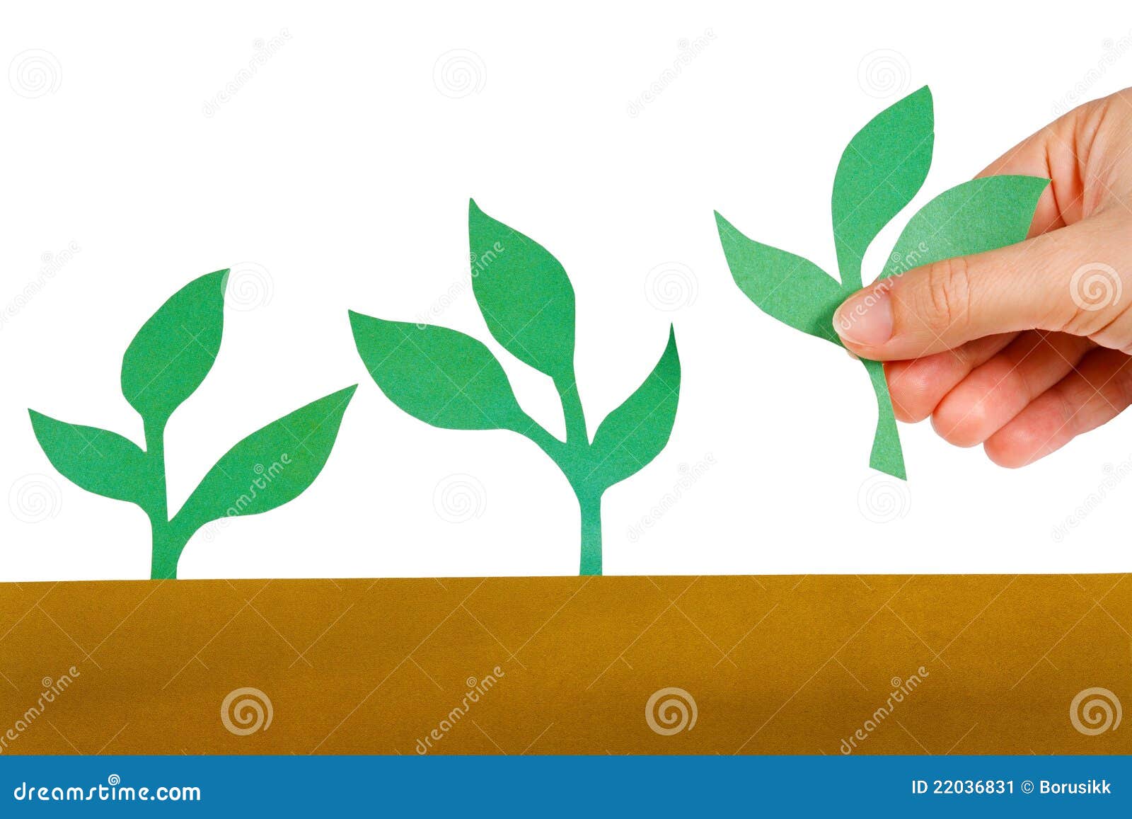 Creating Sprouts of Colored Paper Stock Image - Image of bright, sprout ...