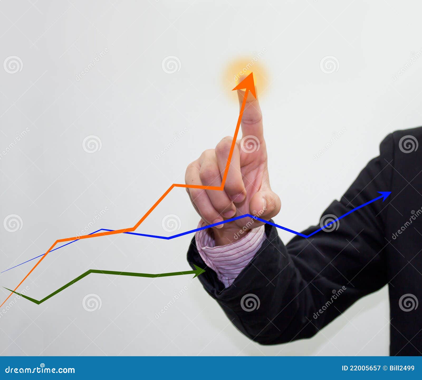 Creating Success. stock image. Image of businessman, chart - 22005657
