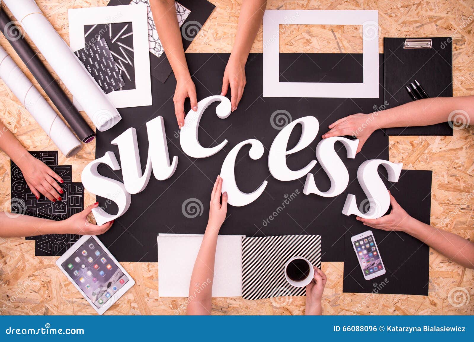 Creating success word stock photo. Image of office, success - 66088096