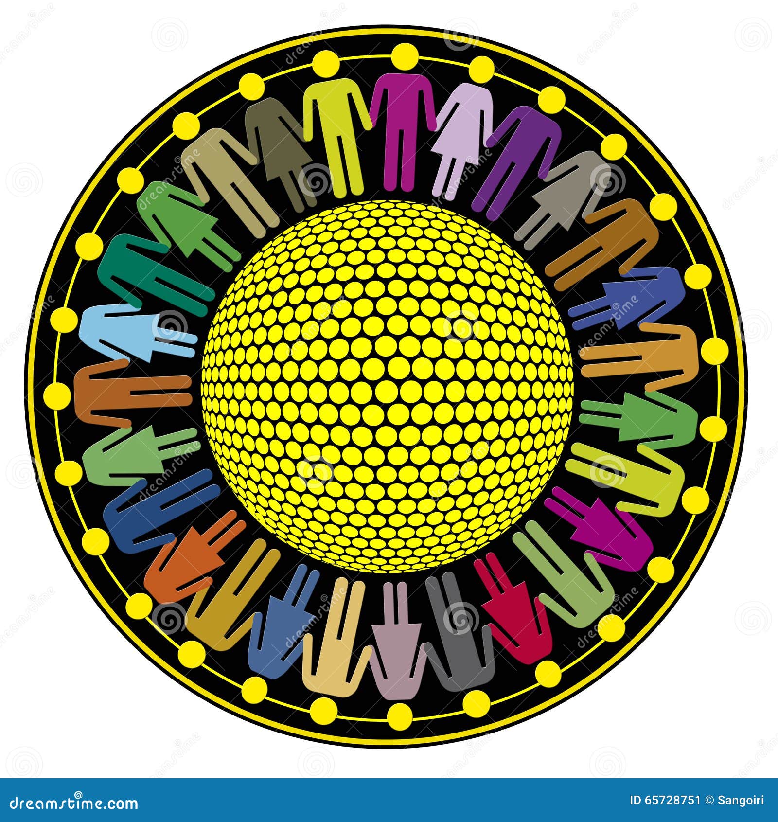 Creating Successful Business Atmosphere Stock Illustration ...