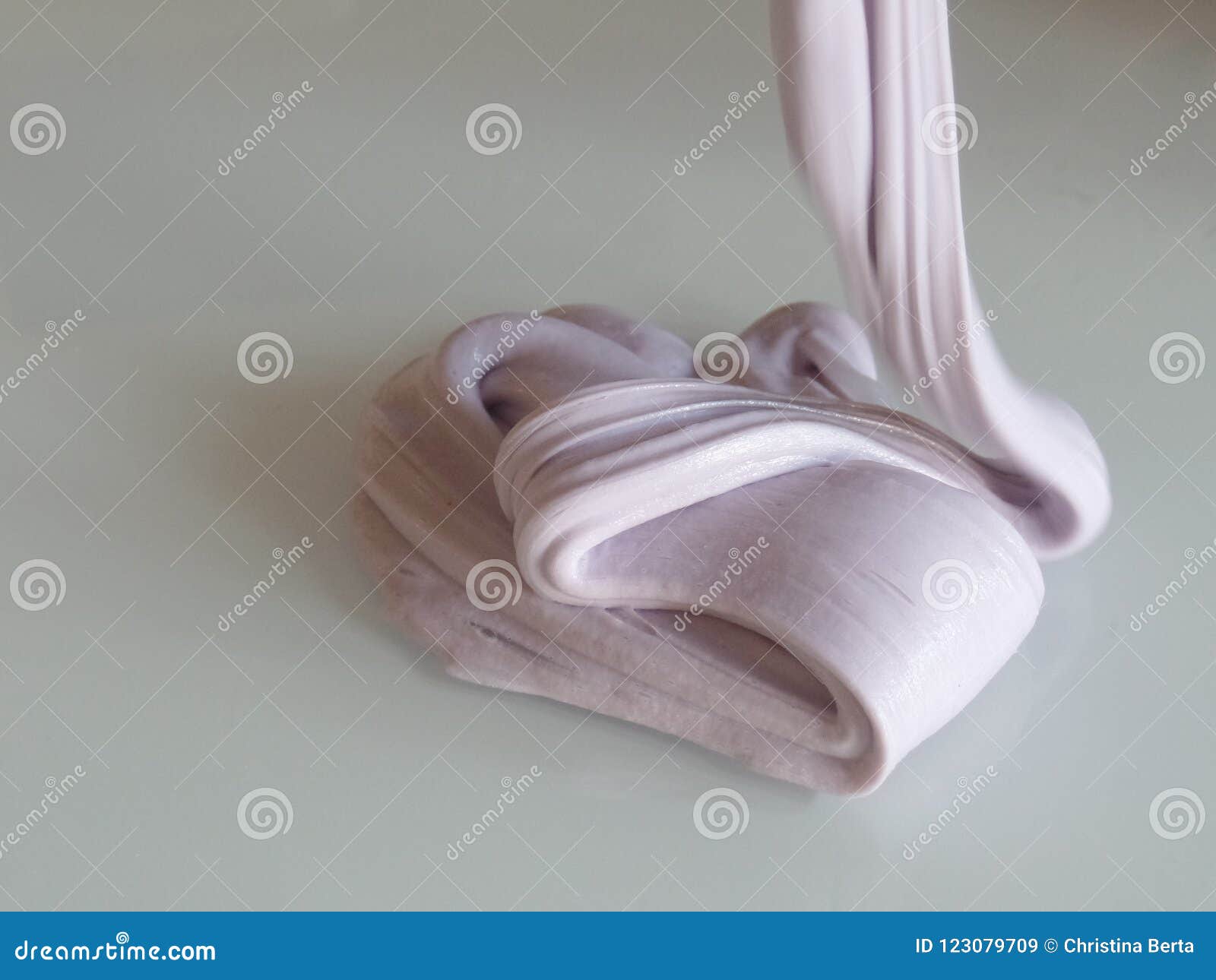 Creating Swirly Patterns Out of Pink Slime Stock Image - Image of ...