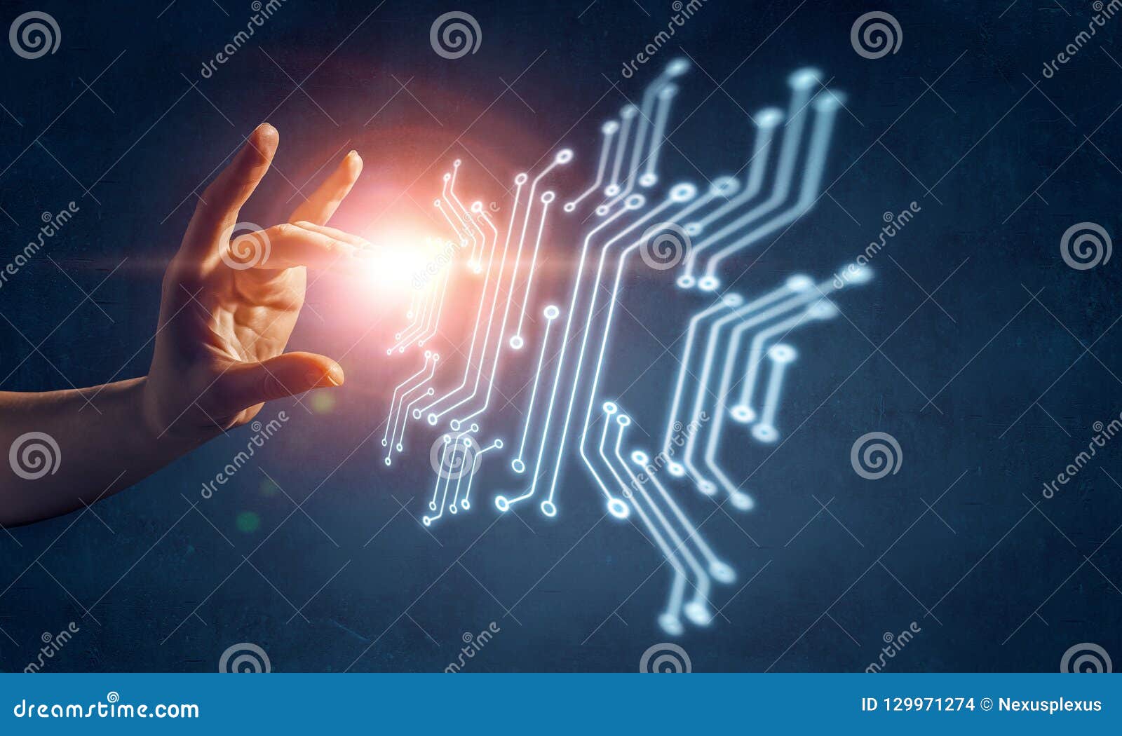 Creating the technology stock photo. Image of communication - 129971274
