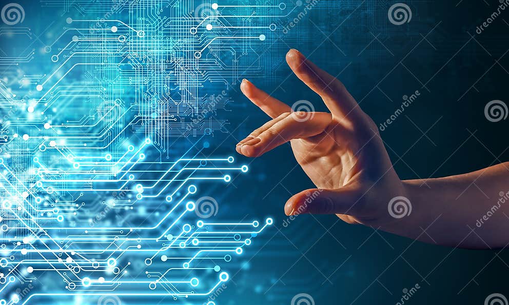 Creating the technology stock image. Image of communication - 131104405