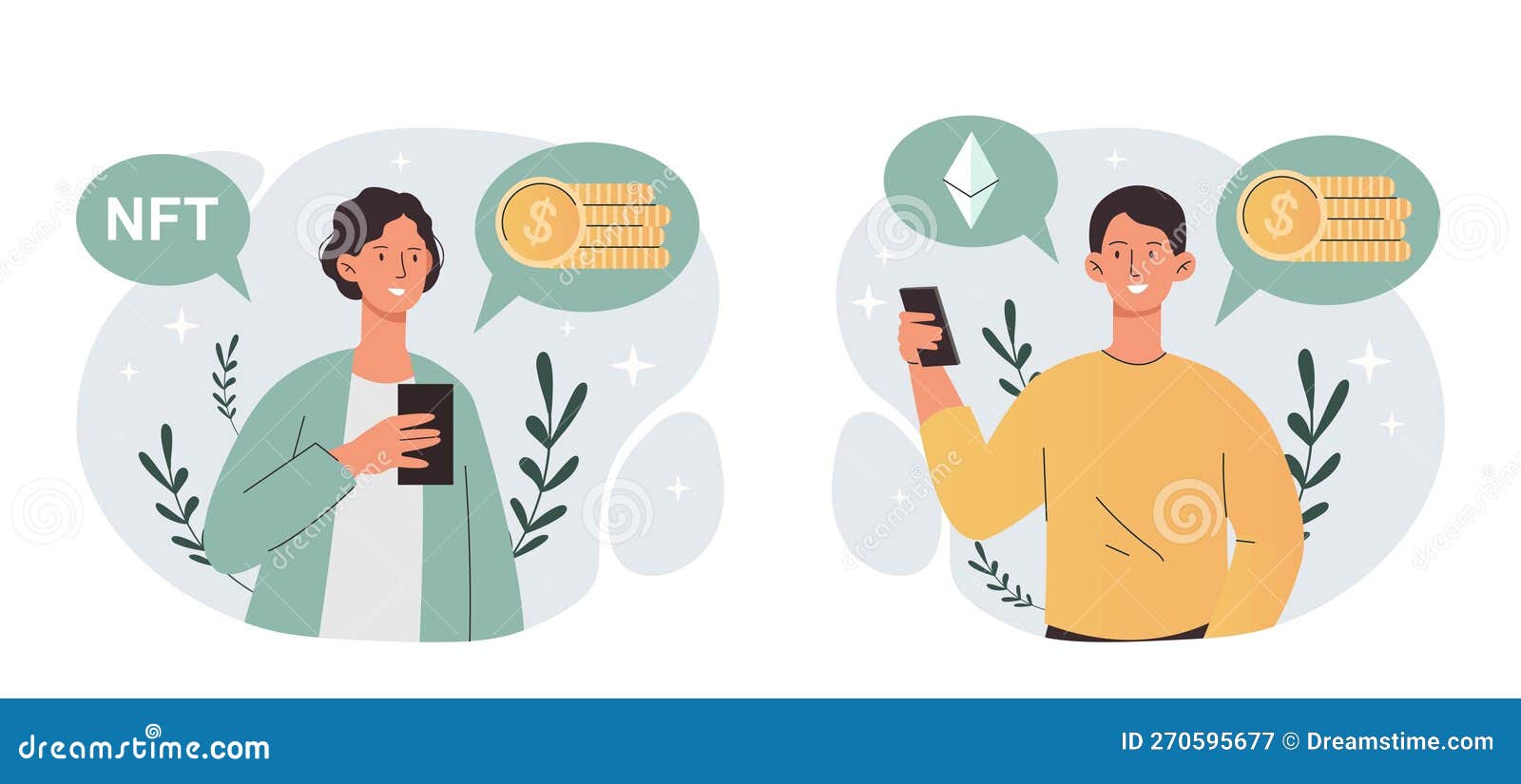 Creating tokens set stock vector. Illustration of currency - 270595677