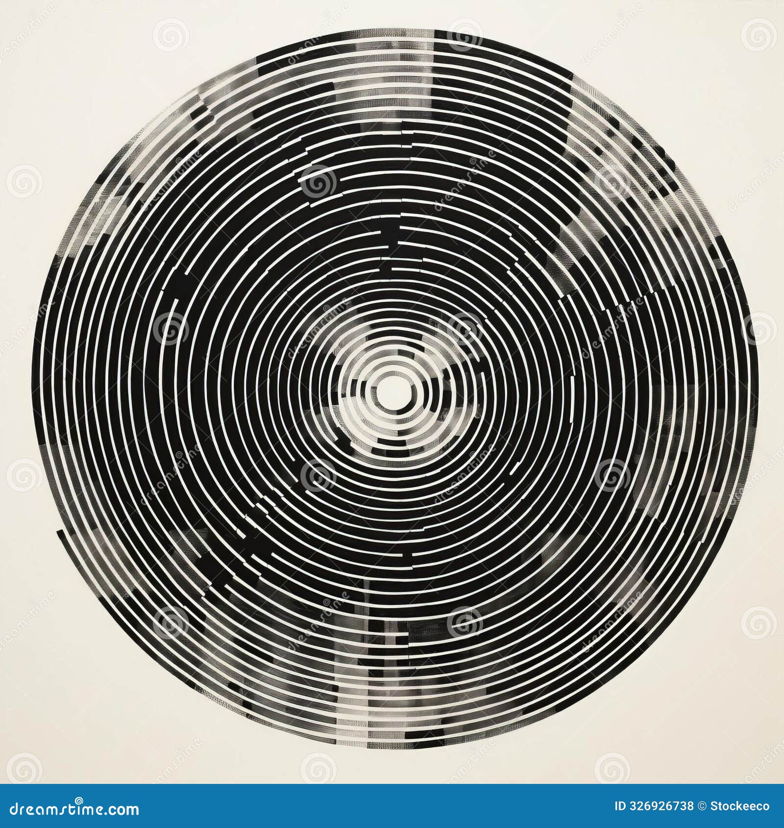 Creating a Unique Bullseye Image with Barcode Patterns Stock ...