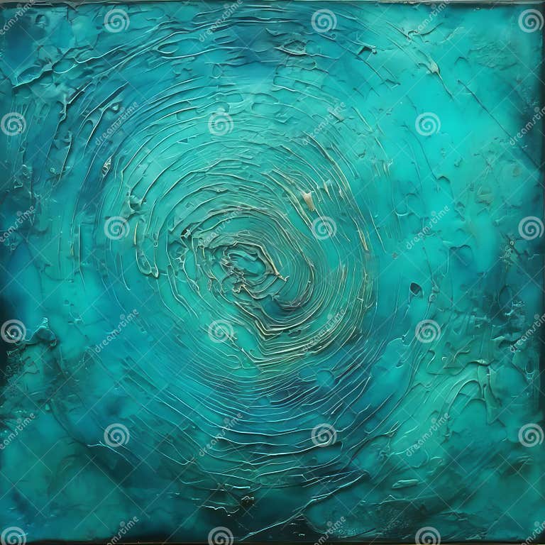Creating a Unique Turquoise Textured Artwork with Faded Patterns Stock ...