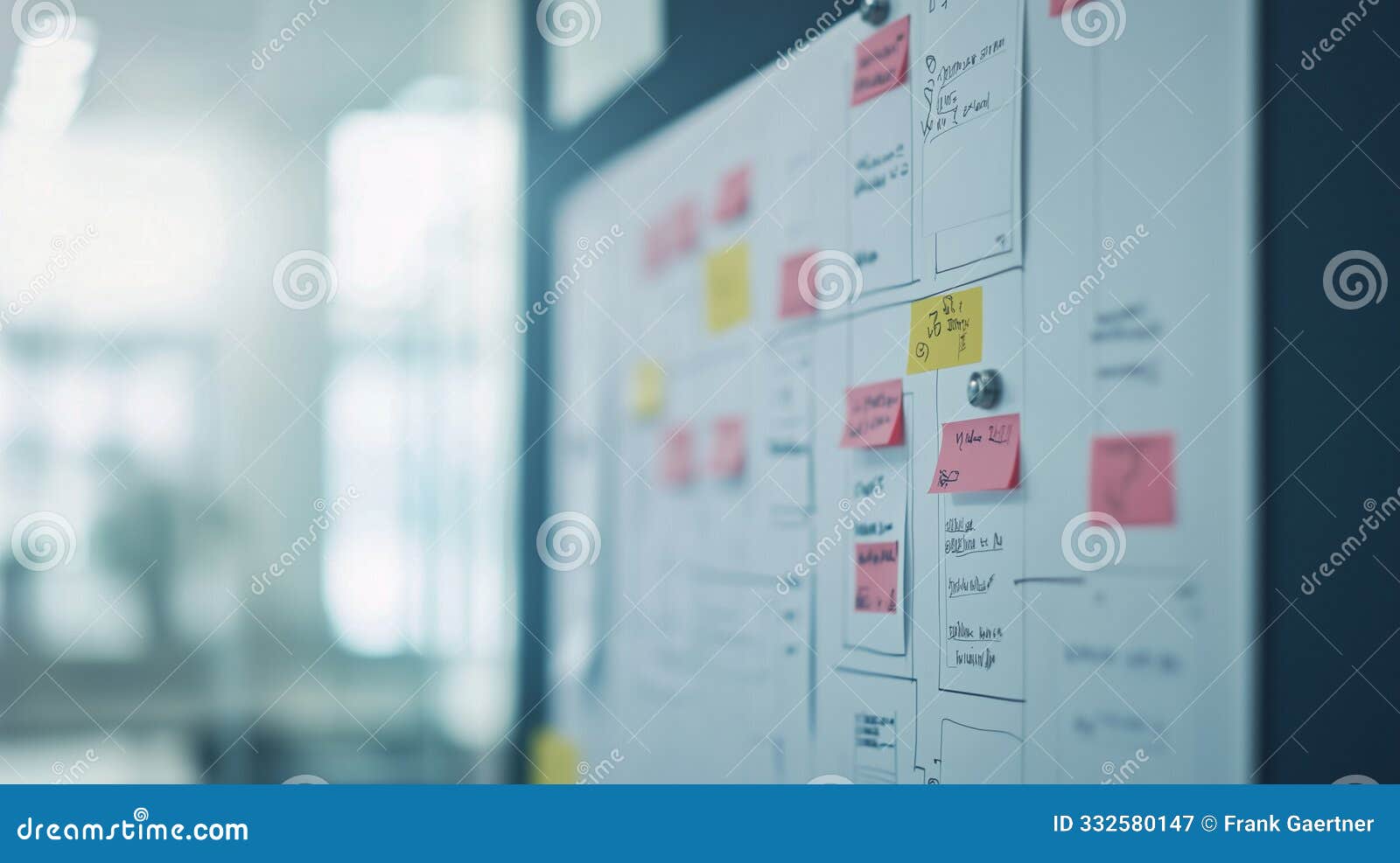 Creating a User Journey Map with Sticky Notes and Marker Pen on a ...