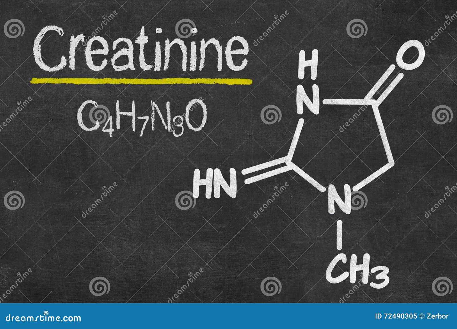 Creatinine stock illustration. Illustration of research - 72490305