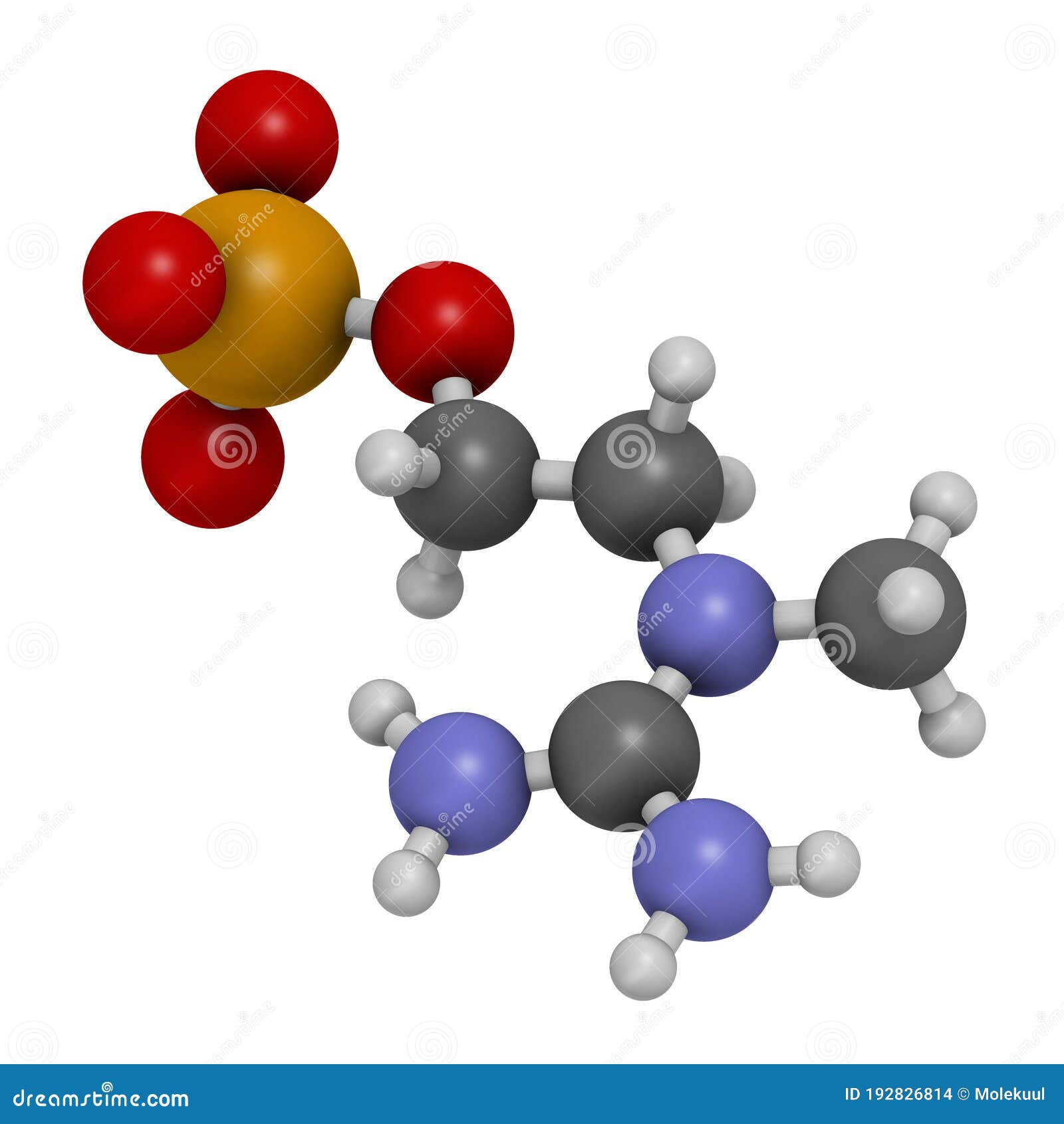 Creatinol-O-Phosphate or COP Molecule. 3D Rendering Stock Photo ...
