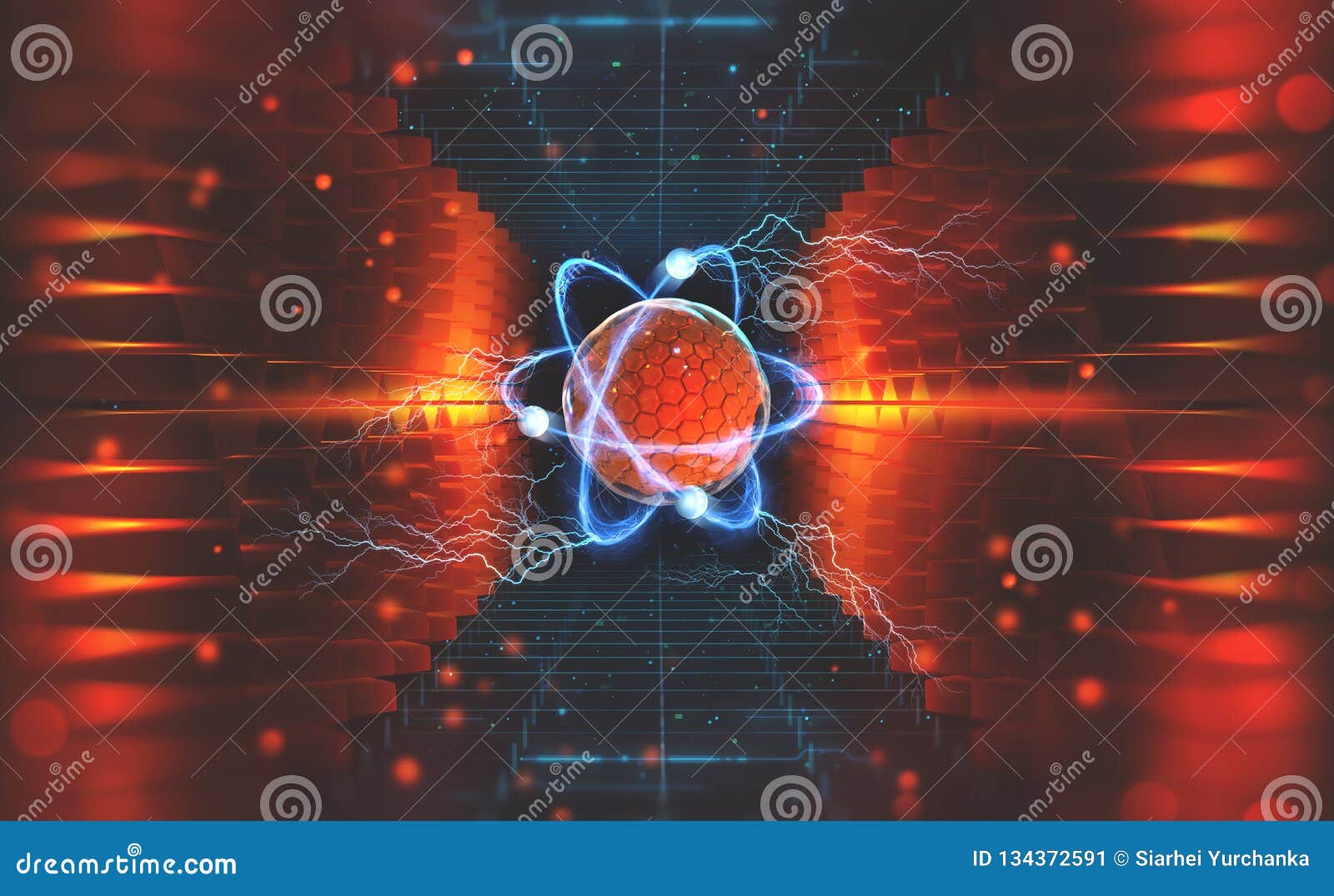 The Quark Structure Of The Neutron And Proton Royalty-Free Stock Photo ...
