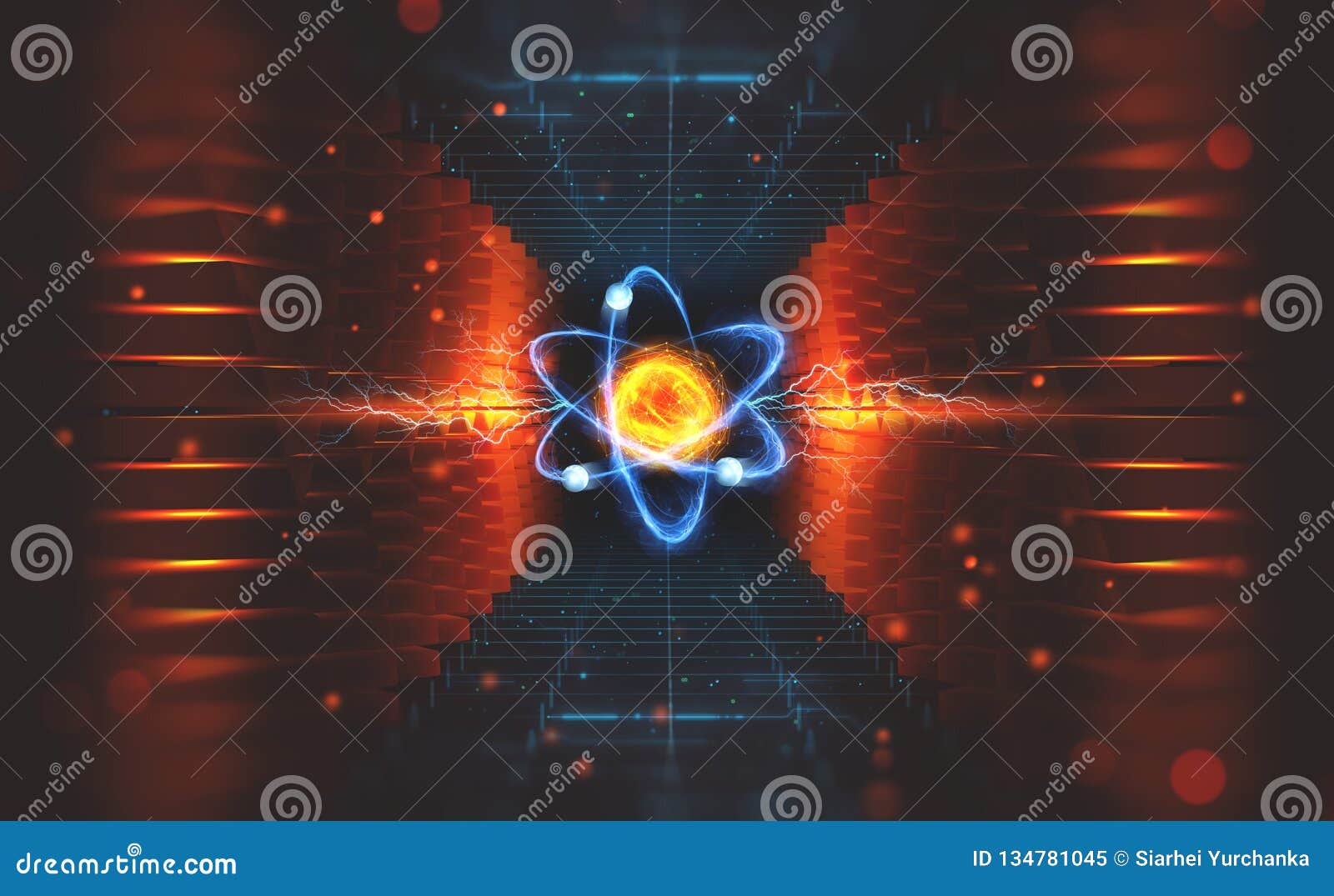 The Quark Structure Of The Neutron And Proton Royalty-Free Stock Photo ...