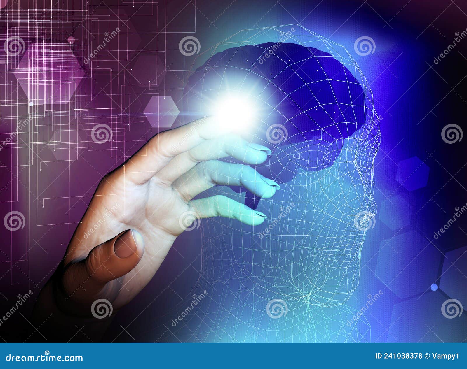 Creation And Control Of Mental Faculties. Human Brain And Creation Of ...