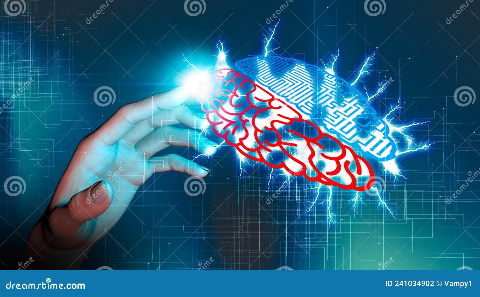 Creation And Control Of Mental Faculties. Human Brain And Creation Of ...