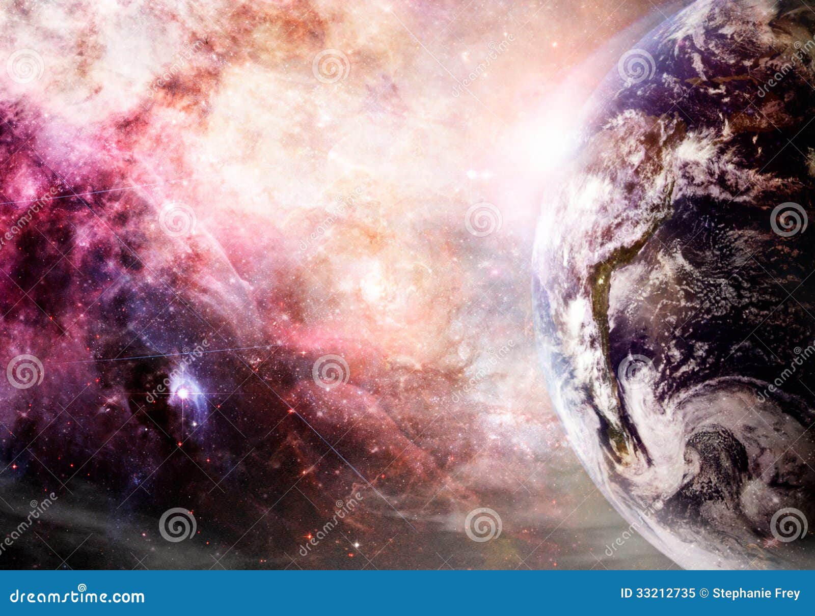 Creation of Earth stock image. Image of colored, bright - 33212735