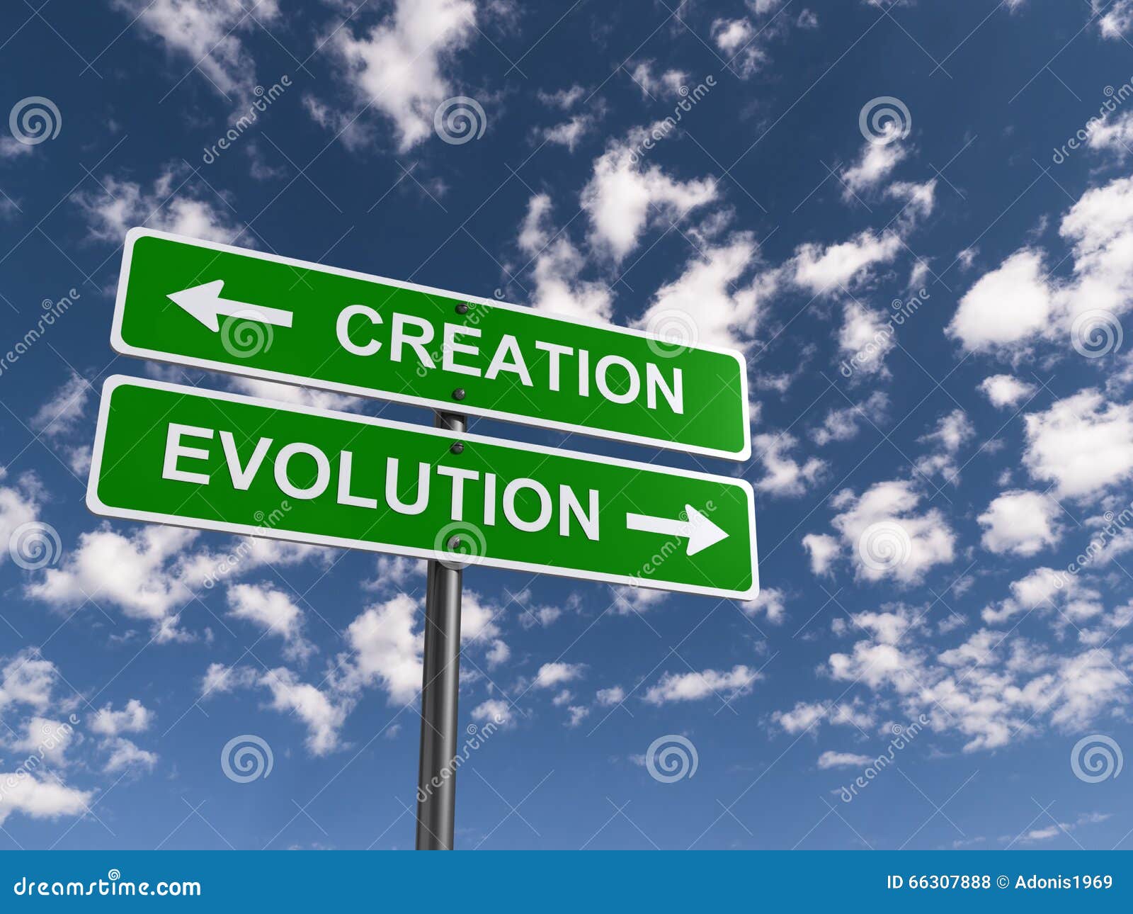 Creation And Evolution Sign Royalty-Free Stock Image | CartoonDealer ...