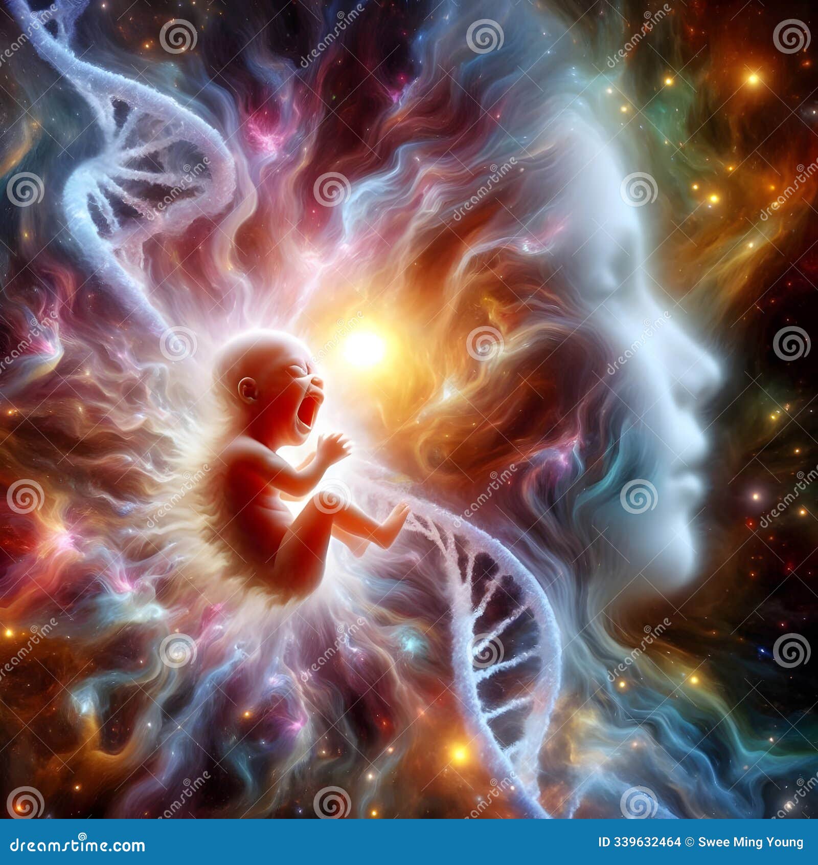 A Creation a Human Embryo Comes into Existence through Swirling and ...