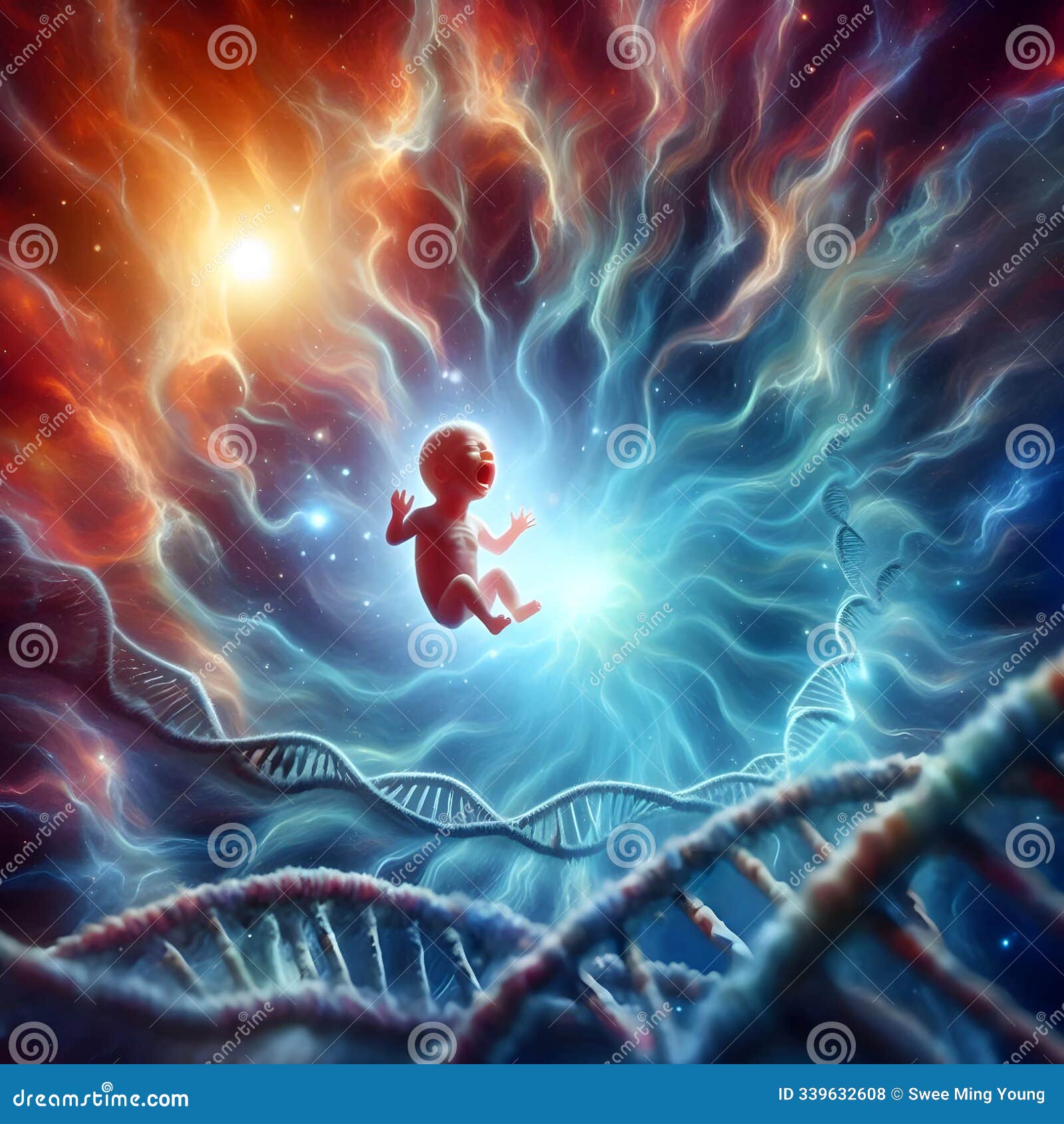 A Creation a Human Embryo Comes into Existence through Swirling and ...