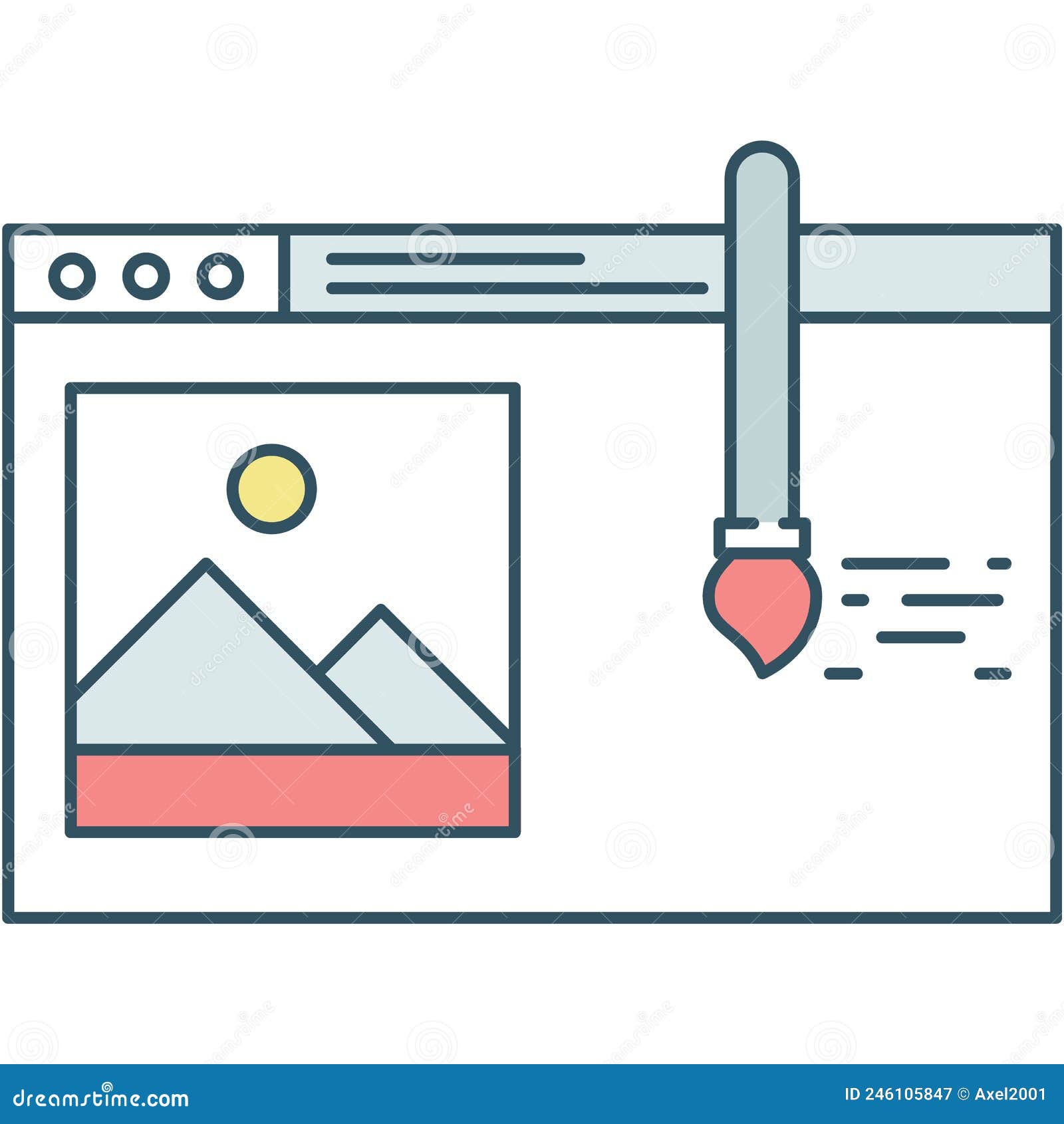 Creation Icon, Content Create Digital Web Service Stock Vector ...
