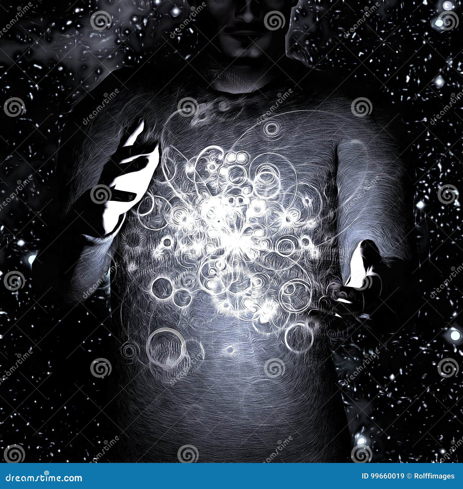 Creation of matter stock illustration. Illustration of color - 99660019