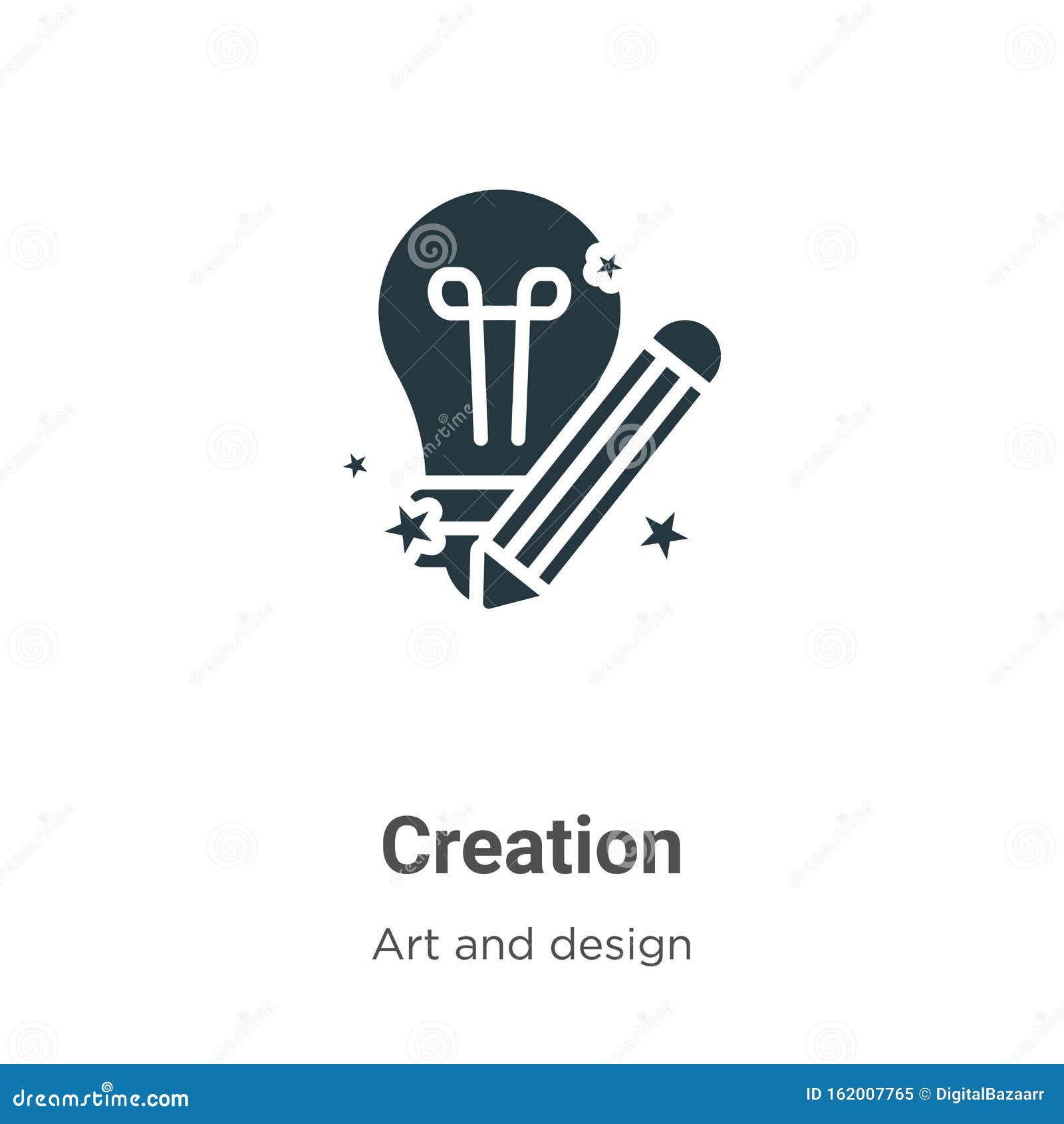 Creation Vector Icon on White Background. Flat Vector Creation Icon ... Creation Vector Icon on White Background. Flat Vector Creation Icon ...
