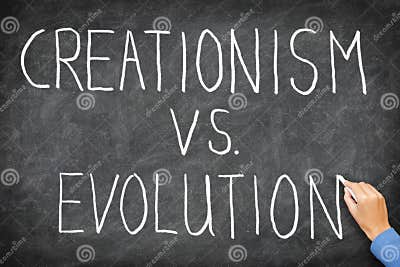 Creationism vs. Evolution stock image. Image of belief - 21805429