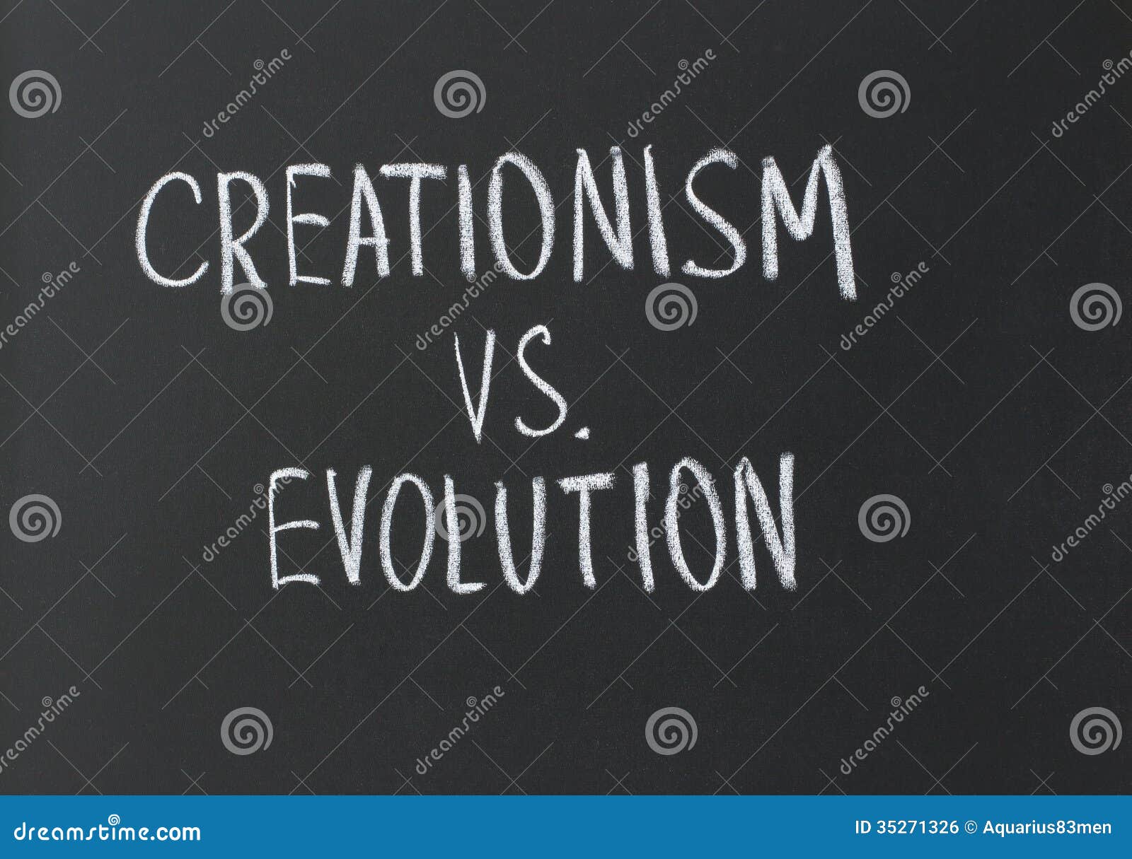 Creationism vs. evolution stock photo. Image of learning - 35271326