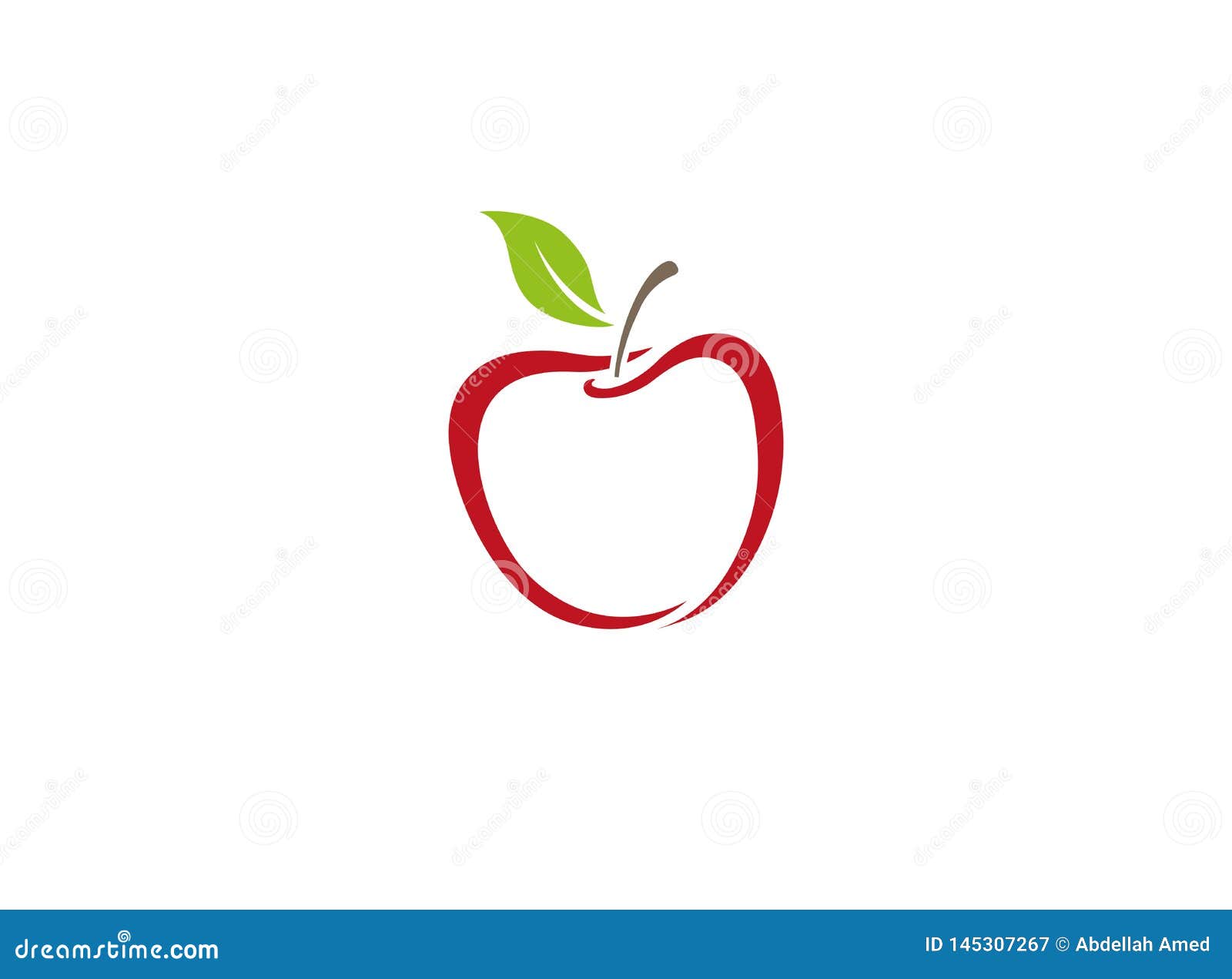 Creative Abstract Apple Logo Stock Vector - Illustration of fruit ...