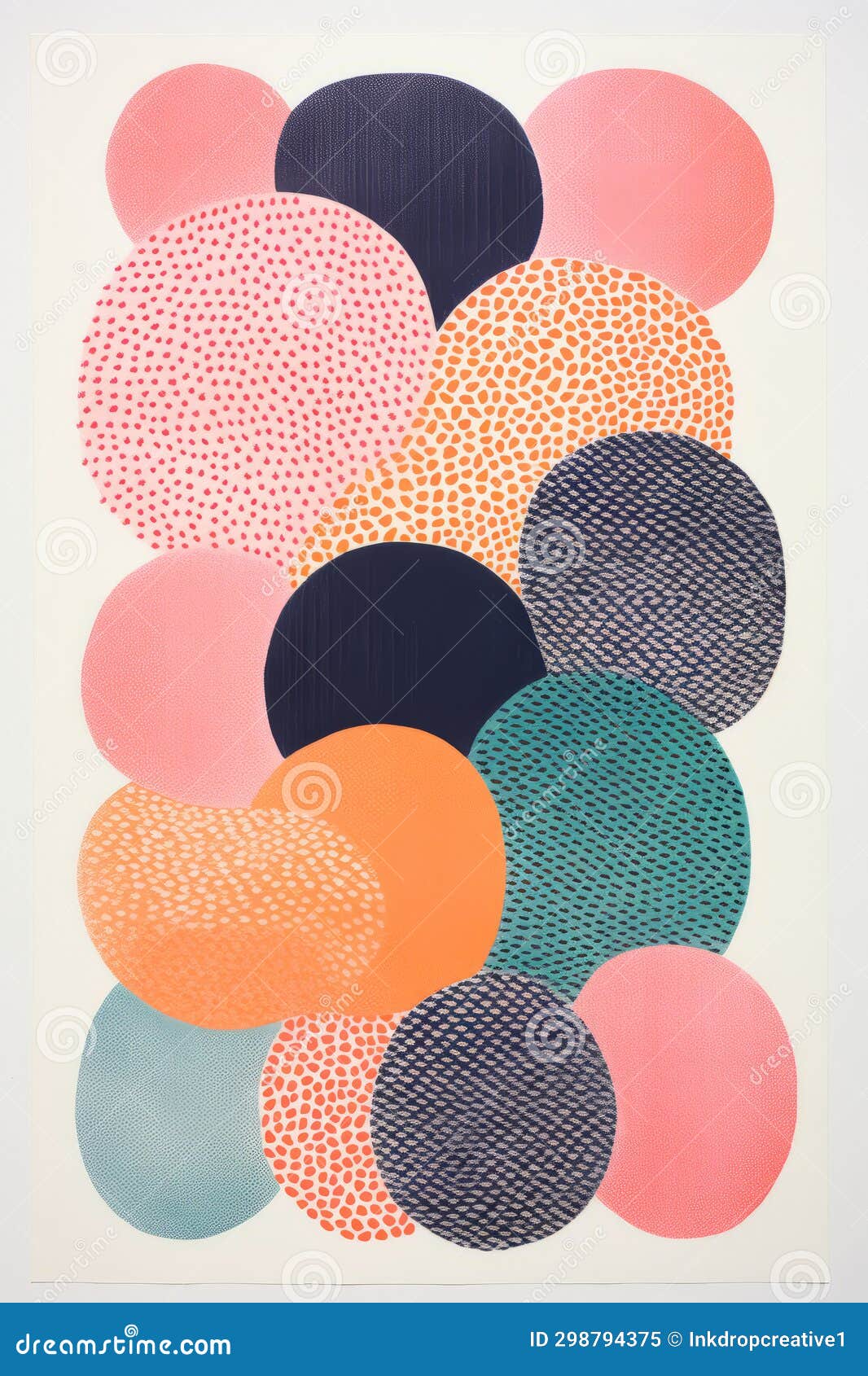 Creative Abstract Art Background with Bold Shapes and Elements ...